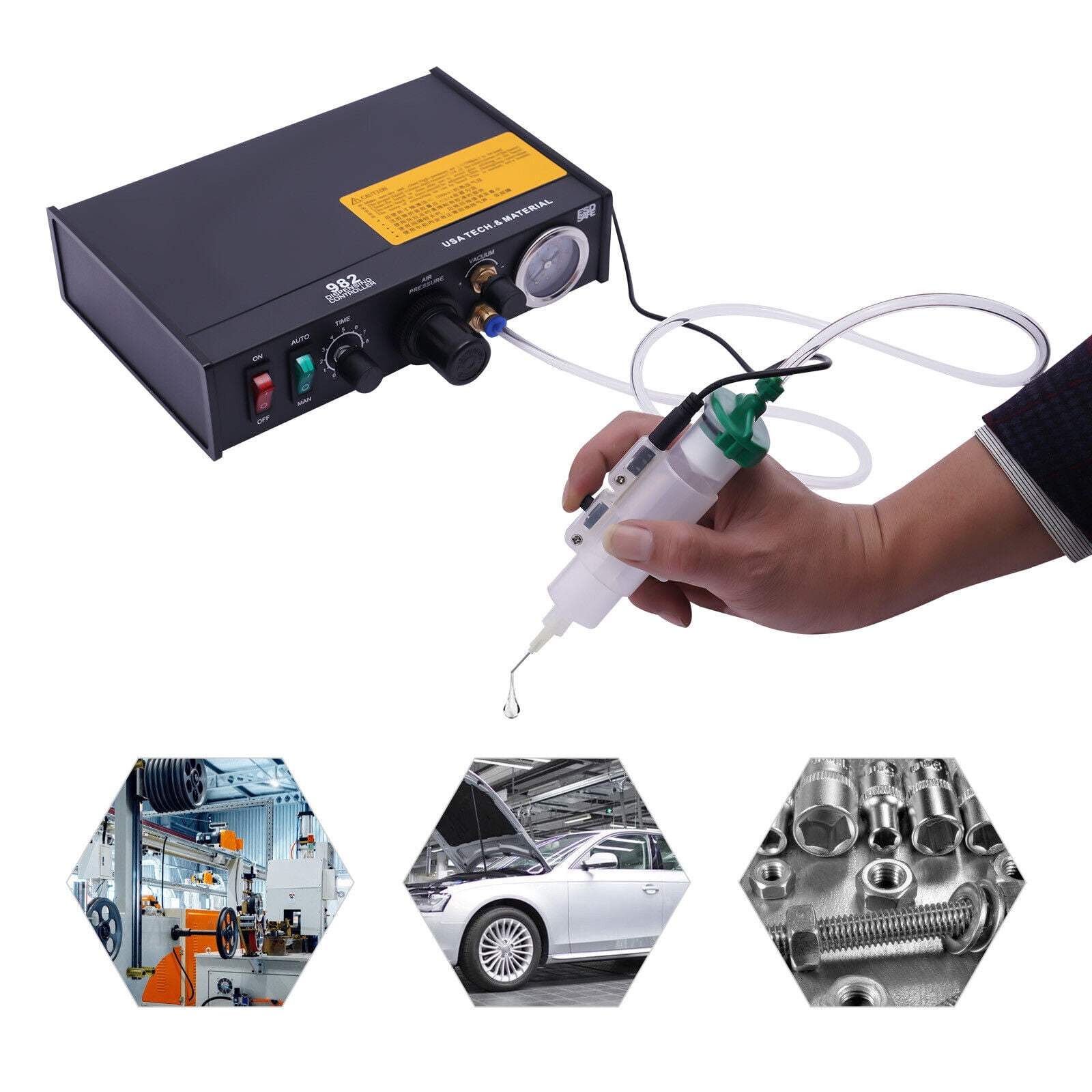 Miumaeov Semi-automatic Pneumatic Glue Dispenser Glue Dropper Glue ...