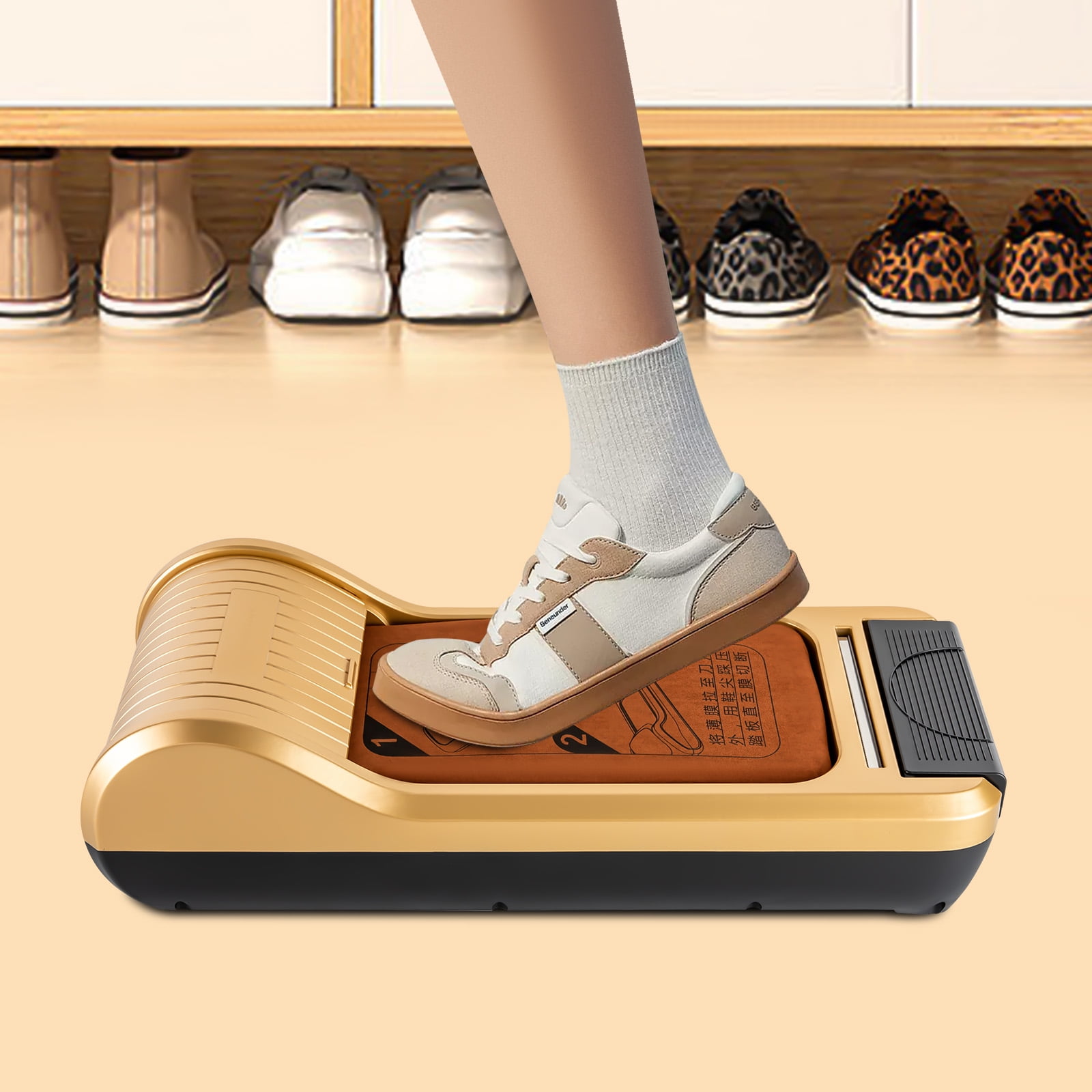 Miumaeov Shoe Film Machine Automatic Shoe Cover Dispenser Portable ...