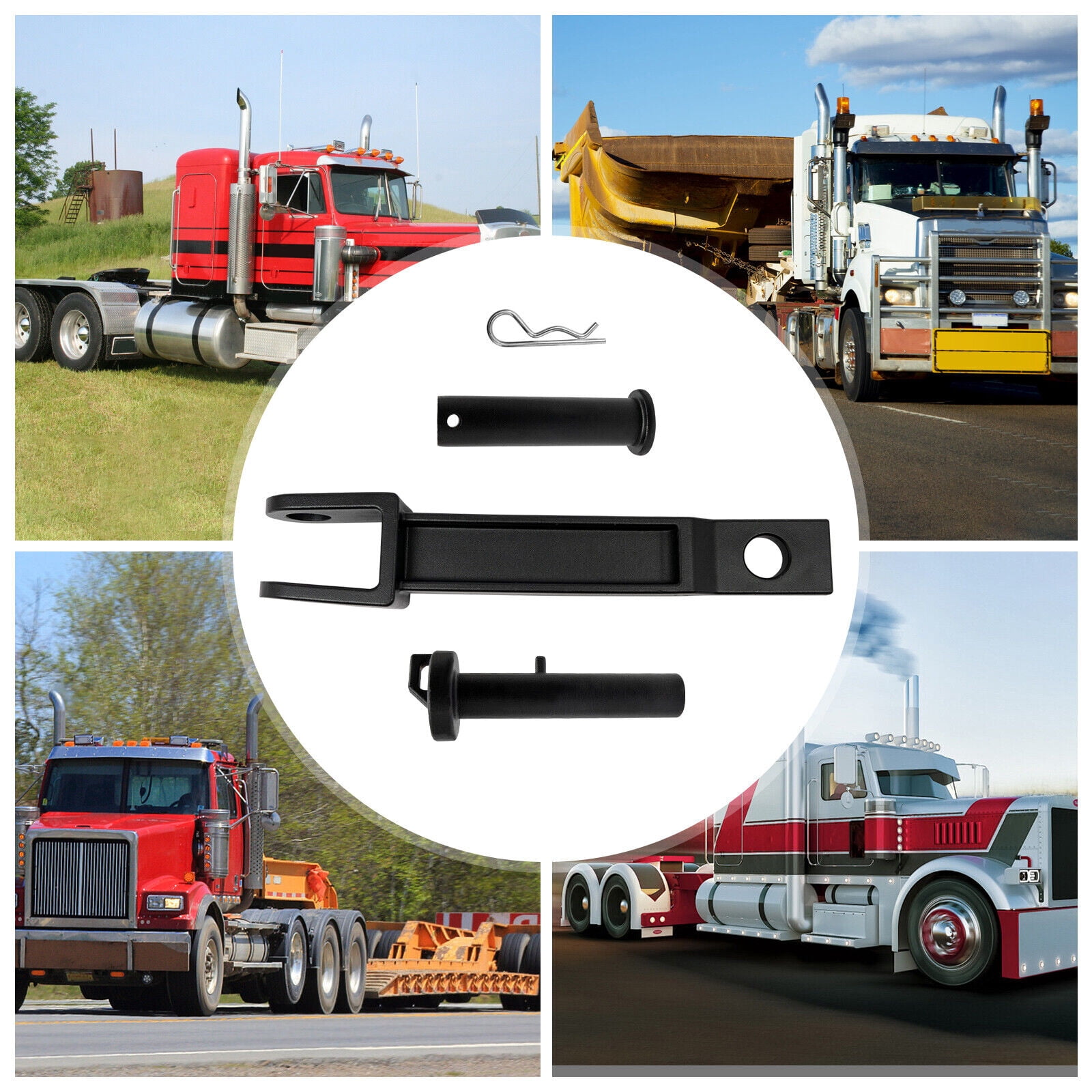 Miumaeov Single Tow Hook w/ Pull Pin & Frame Pin & R Pin A20-6014 For ...