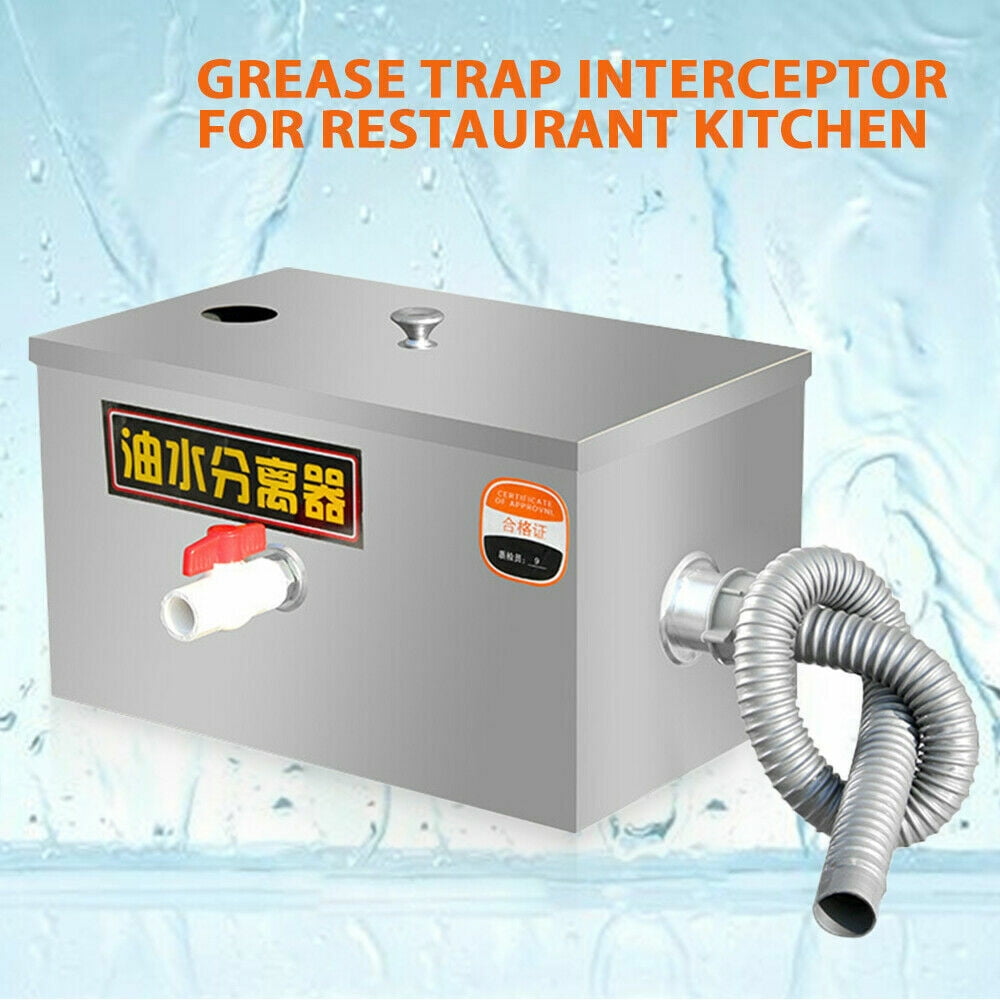 Miumaeov Stainless Steel Grease Trap Commercial Kitchen Wastewater Oil ...