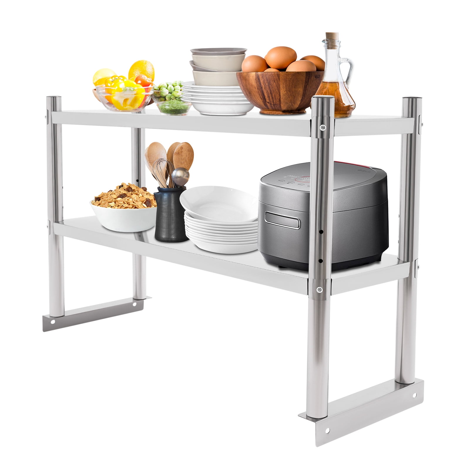 Miumaeov Stainless Steel Shelving Heavy Duty Storage Shelving Unit for ...