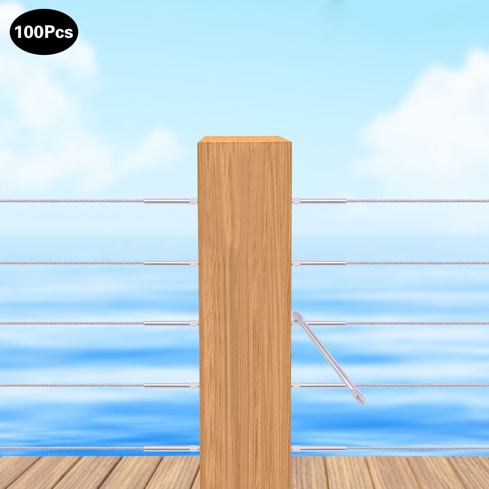 Miumaeov T316 Stainless Steel Right&Left Handed Thread Screws for Wood ...