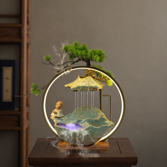 Miumaeov Tabletop Rockery Fountain Indoor Mini Water Fountains ...