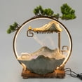 Miumaeov Tabletop Water Fountain Indoor Fake Plants Waterfall Zen Feng ...