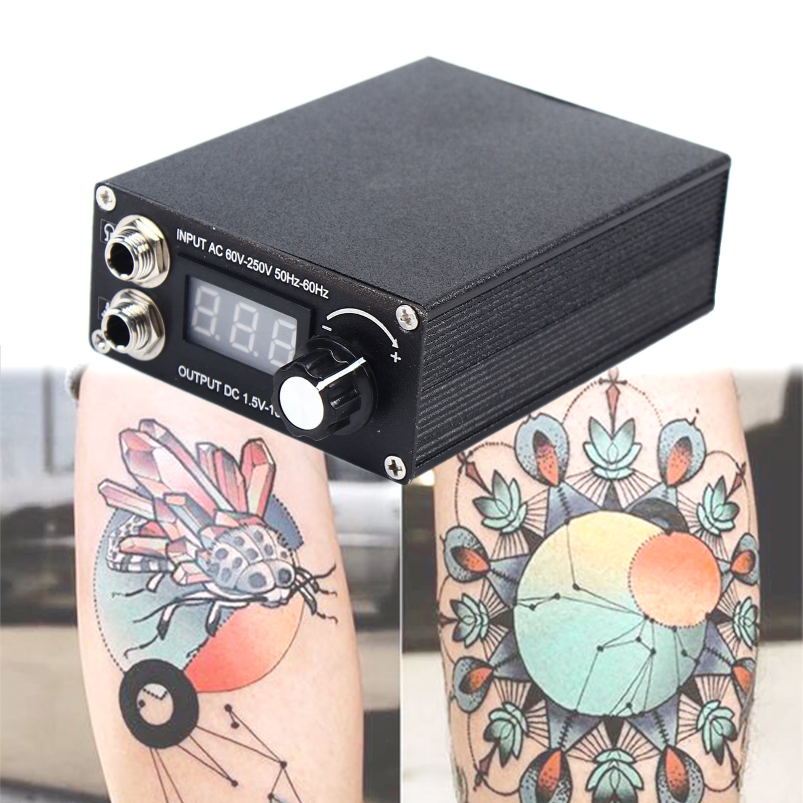 Miumaeov Tattoo Power Supply Kit Digital LCD Display Tattoo Machine ...