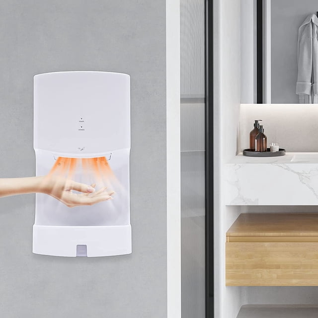 Miumaeov Touchless Auto-Sensing Jet Hand Dryer Drain Tank Wall Mounted ...