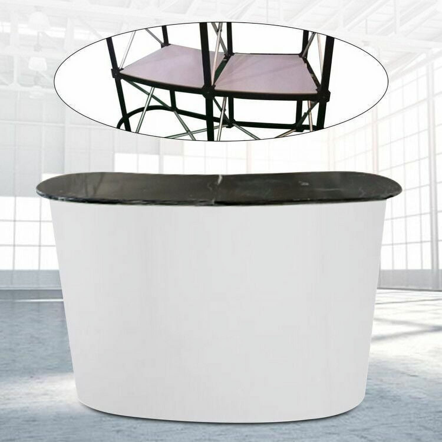 Miumaeov Trade Show Salon Reception Desk Pop Up Display Mall Counter ...