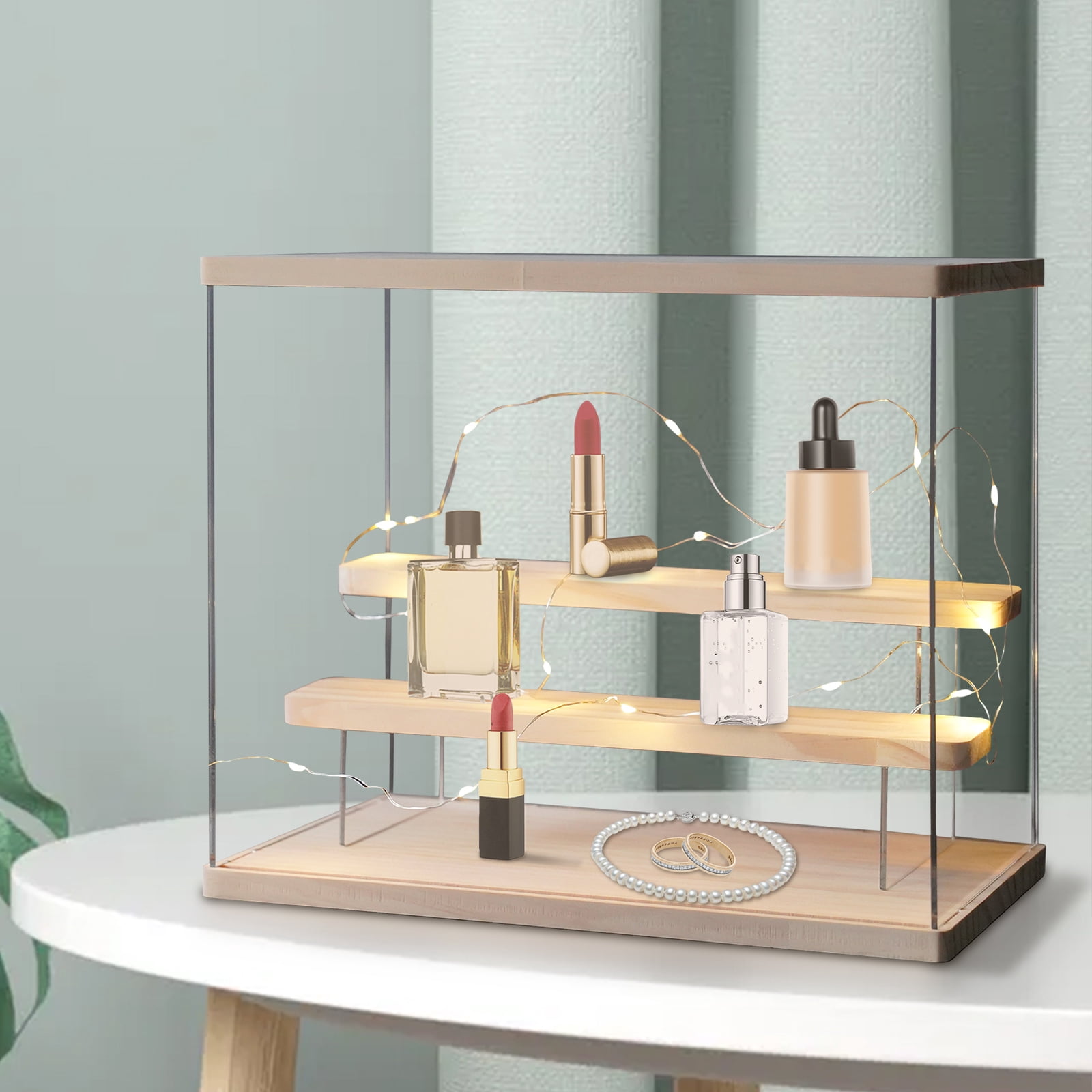 Miumaeov Transparent Display Stands, Acrylic Countertop Box Storage ...