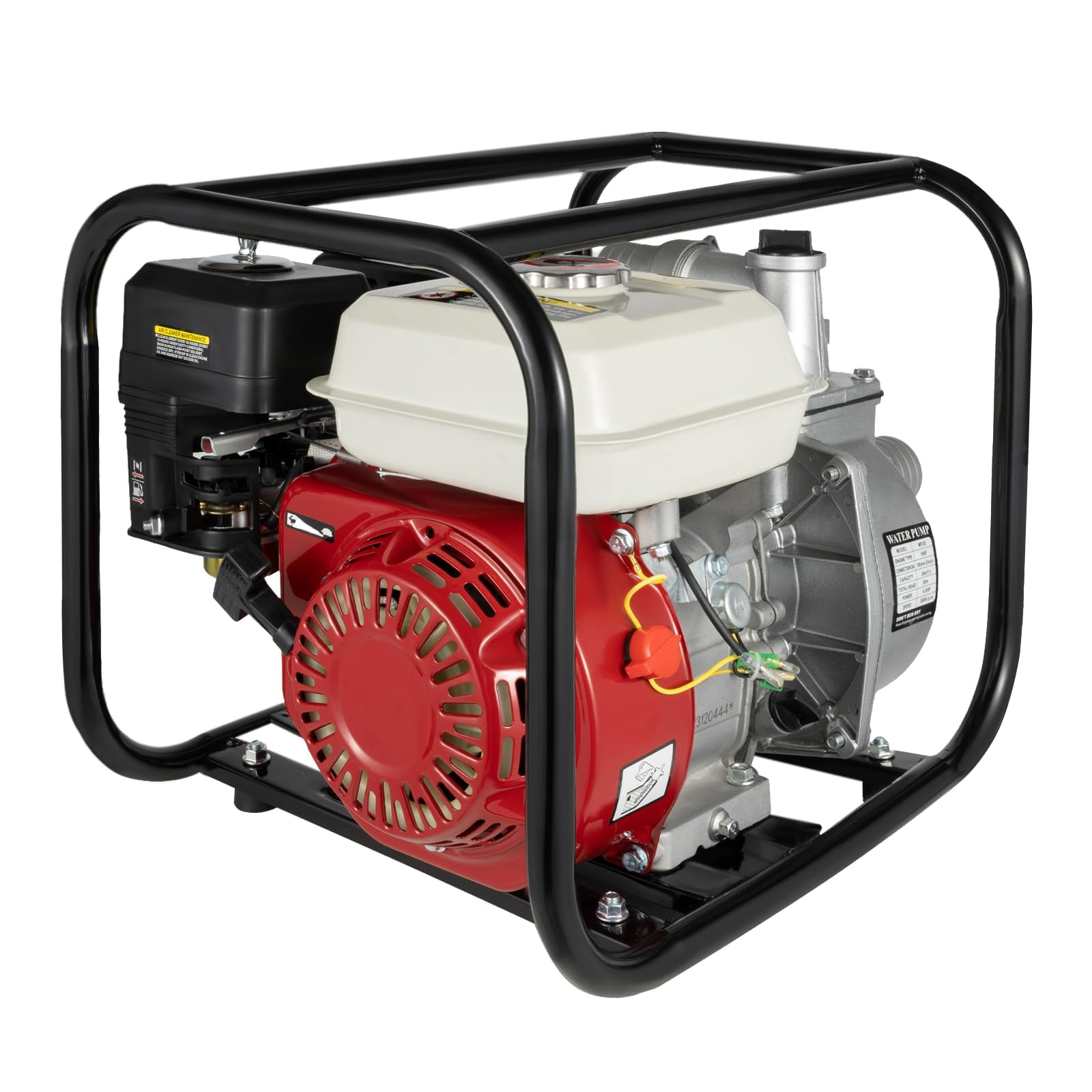 Miumaeov Trash Pump 2 Inch, 6.5HP Gas Water Pump 210cc 4-Stroke, 1271 ...