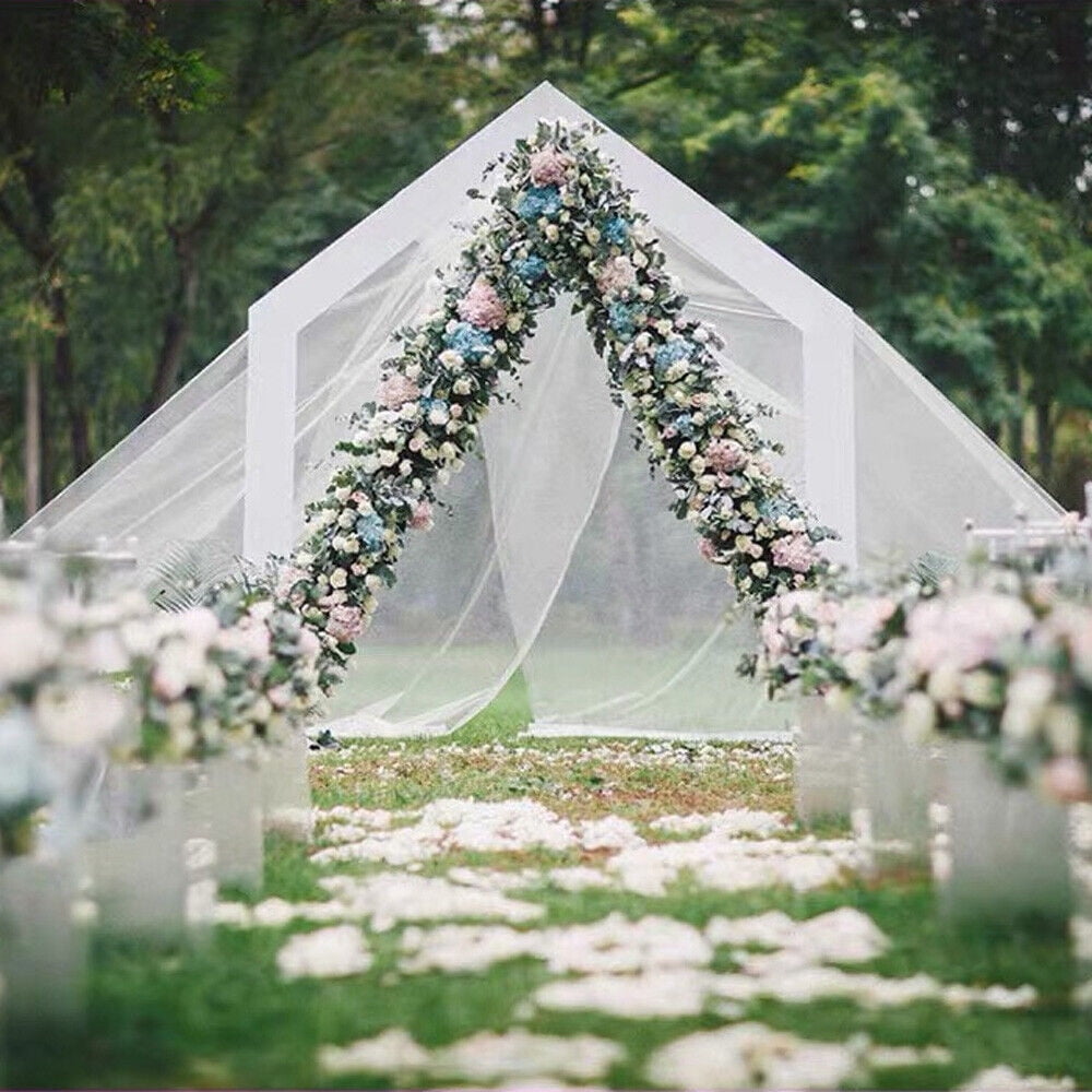 Miumaeov Triangle Wedding Arch Backdrop Stand Frame Metal Garden Flower ...