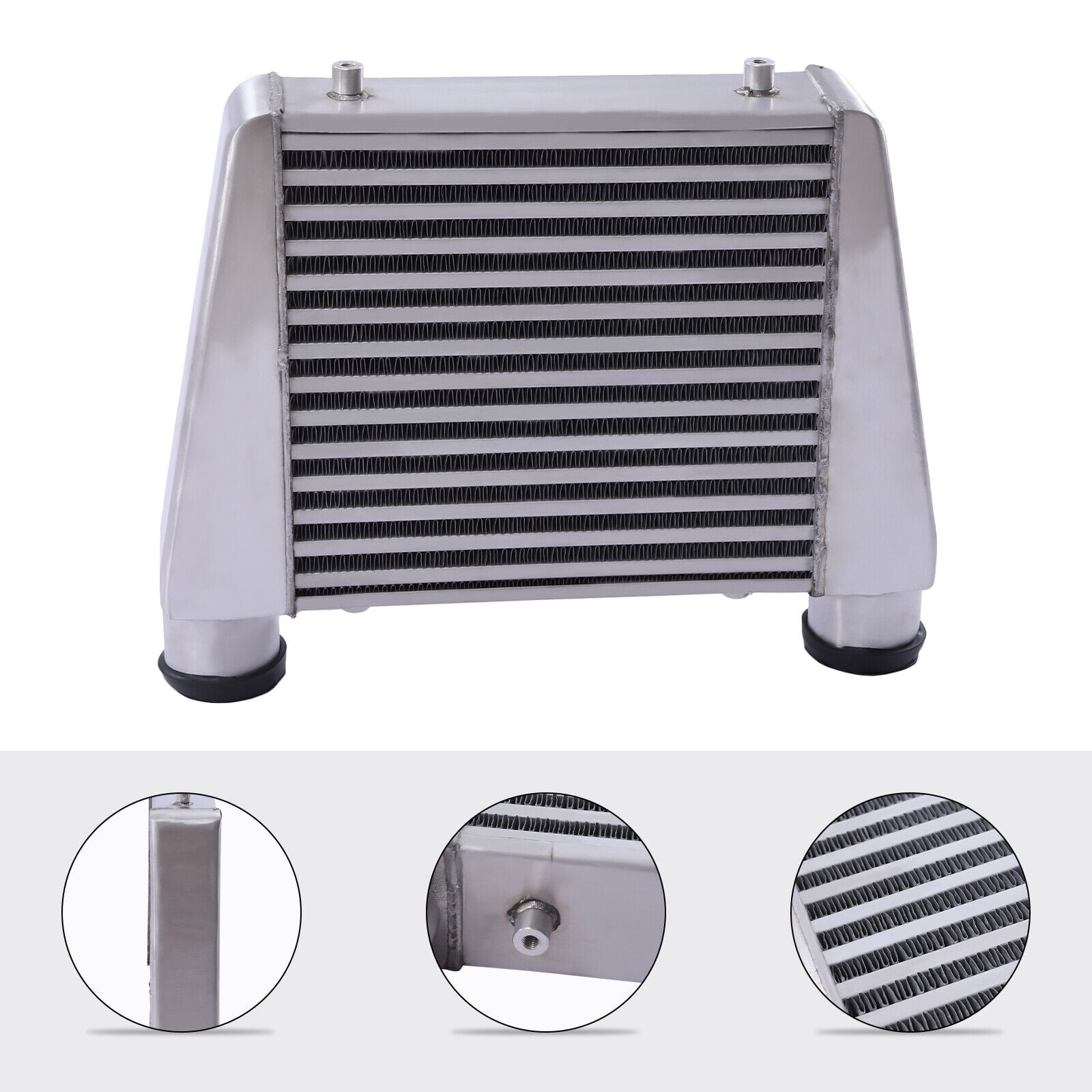Miumaeov Universal Intercooler 2.5" Inlet/Outlet Same One Side Aluminum ...