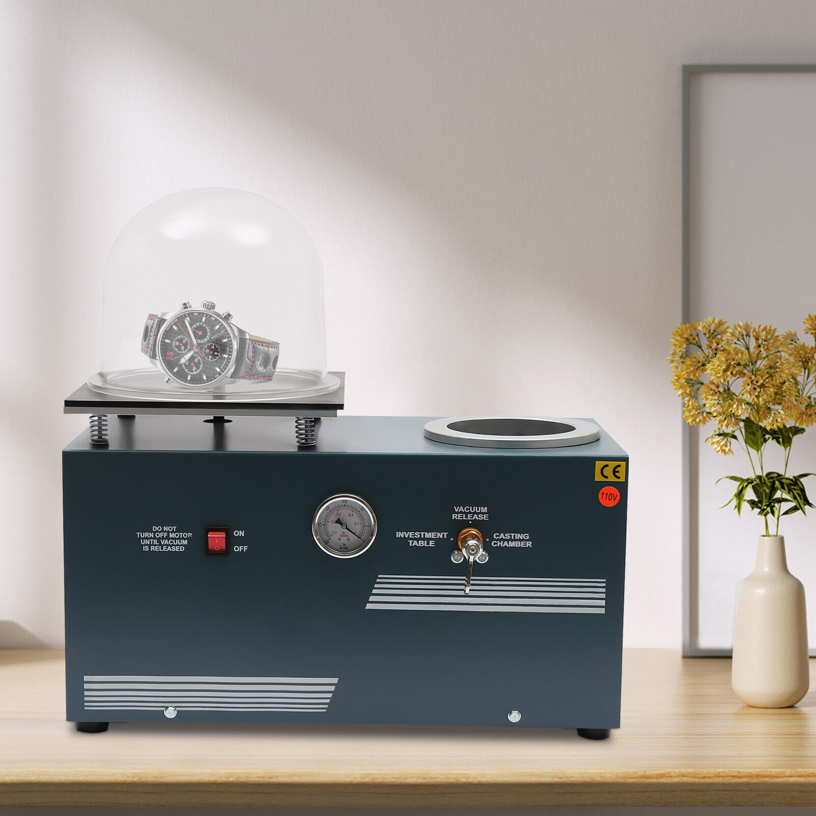 Miumaeov 3 CFM Pump 2L Vacuum Lost Wax Casting and Investing Machine ...