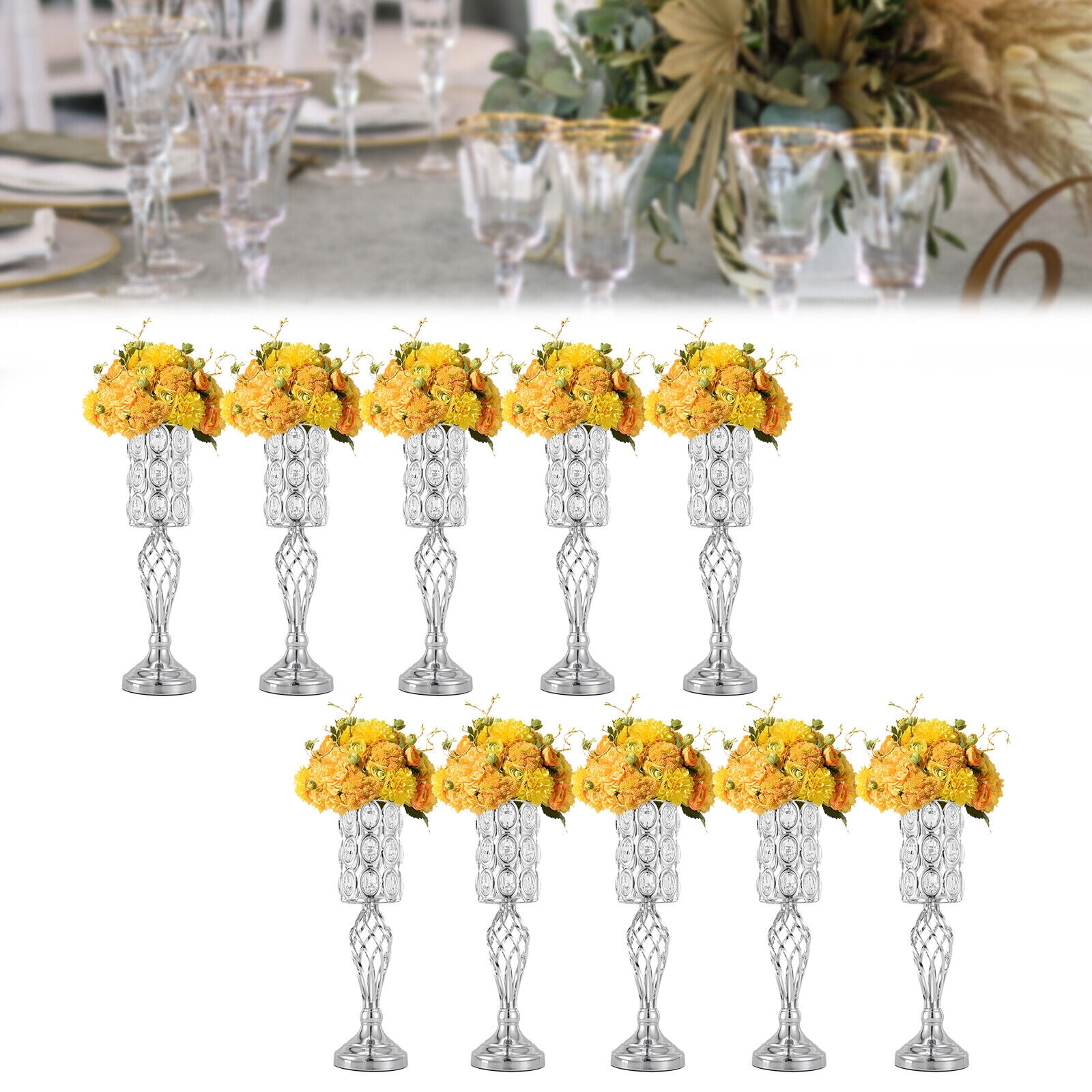 Miumaeov Vases for Centerpieces 10 Pcs Vases Wedding Centerpieces for ...