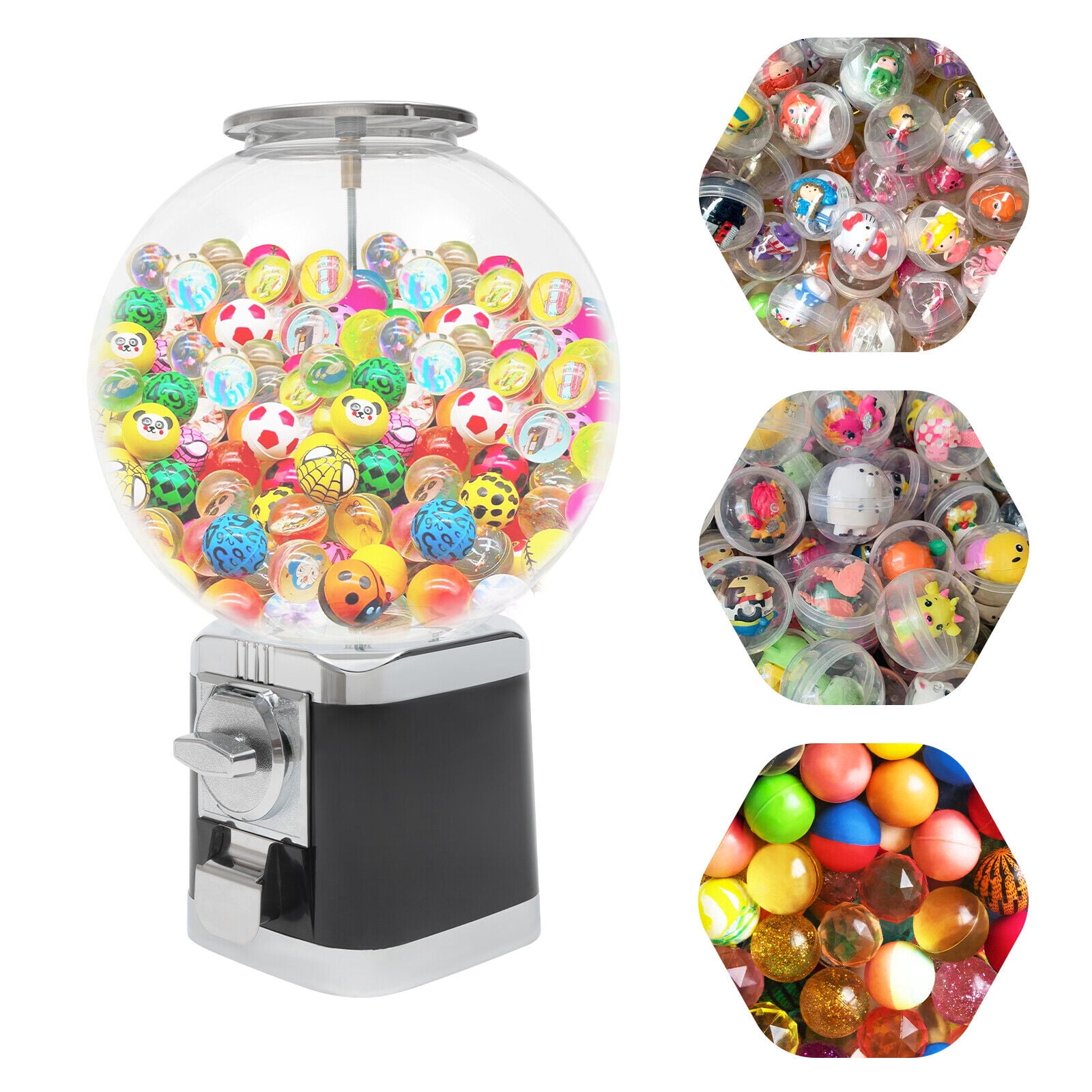 Miumaeov Vending Machine Candy Gumball Dispenser Machine Big Capsule ...