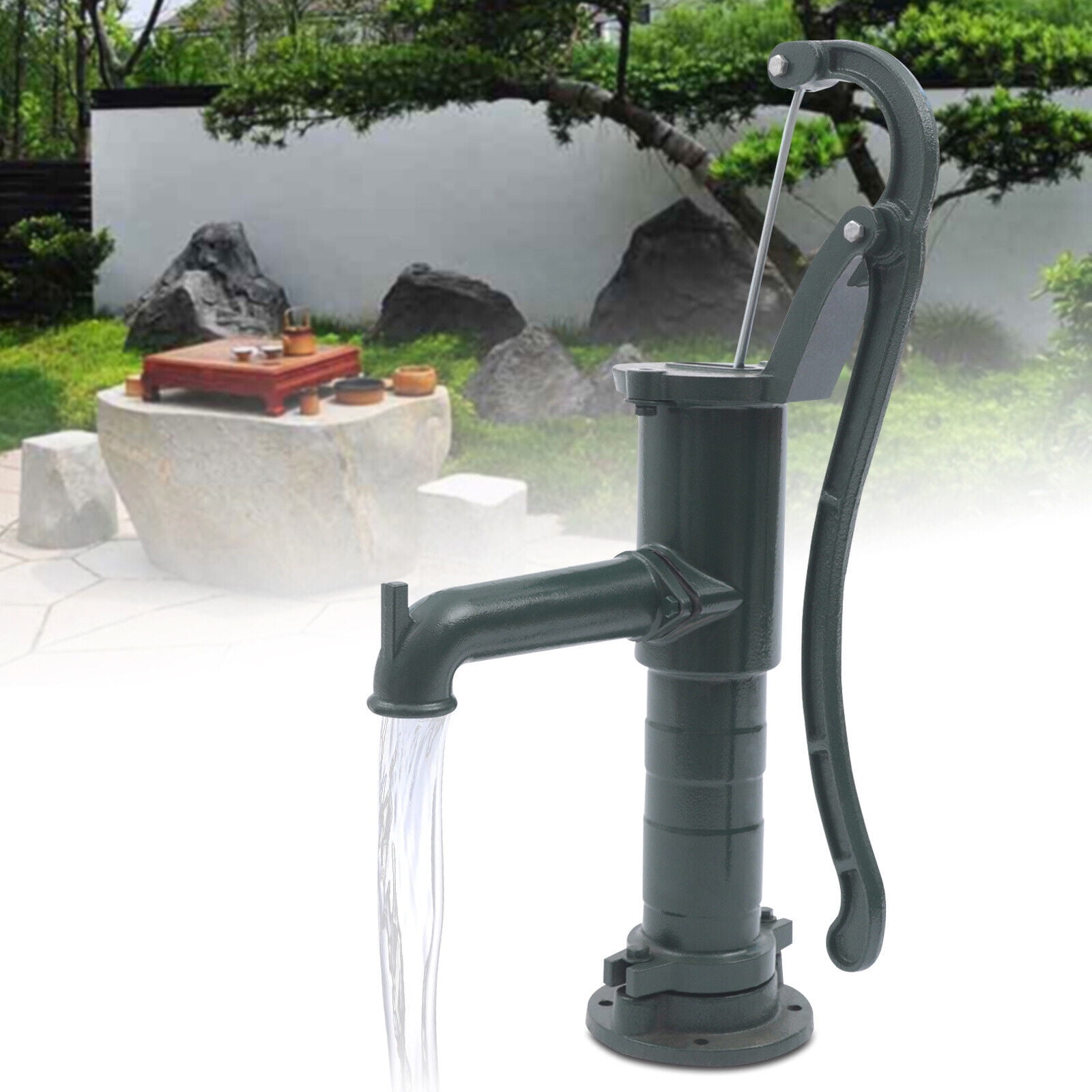 Miumaeov Vintage Cast Iron Hand Pump Yard Pond Deep Well Water Pitcher ...