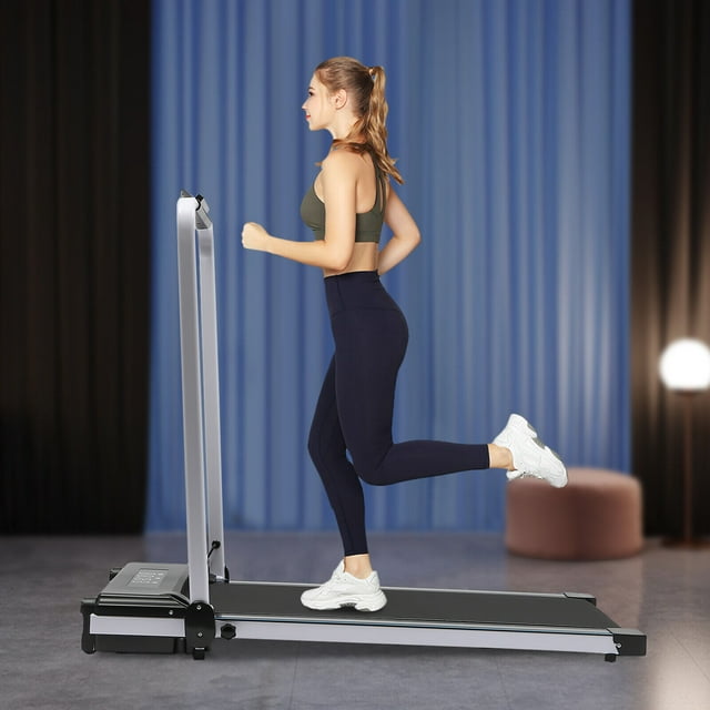 Miumaeov Walking Pad 2-in-1 Walking Pad Treadmill Under Desk 500W LED ...