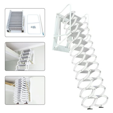 BENTISM Attic Steps Pull Down Attic Stairs 12 Steps Pulldown Attic ...