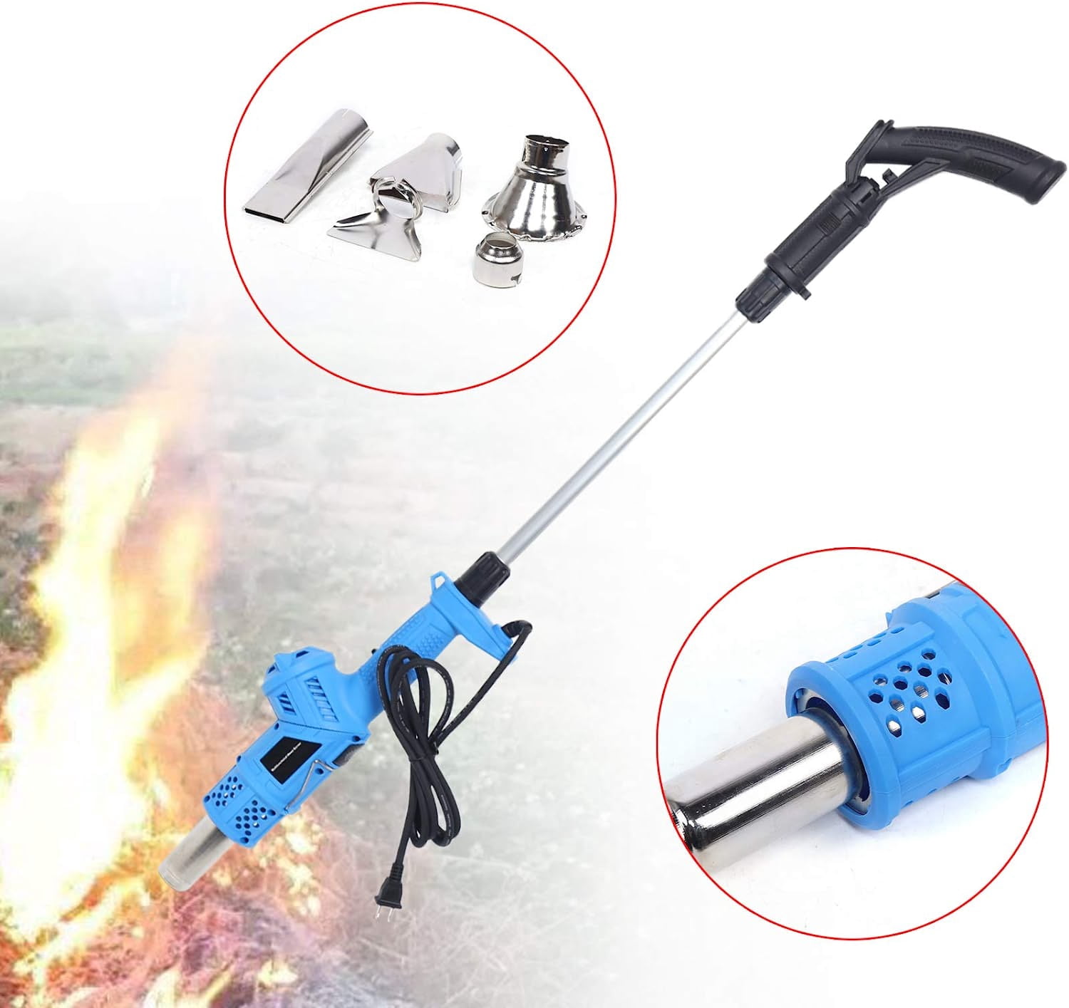 Miumaeov Weed Burner Electric Thermal Weeder, Handheld 3-in-1 Hot Air ...