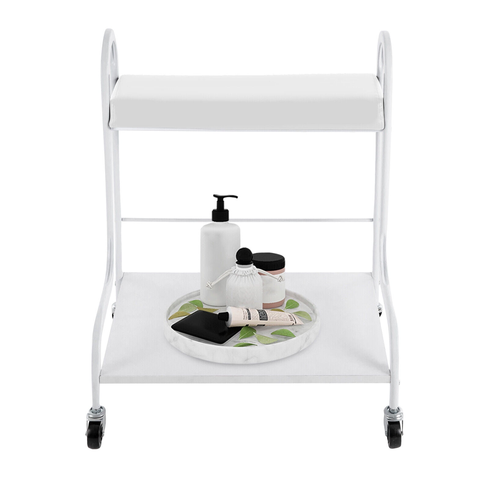Miumaeov White Beauty Salon Nail Foot Bath Spa Portable Trolley Cart ...