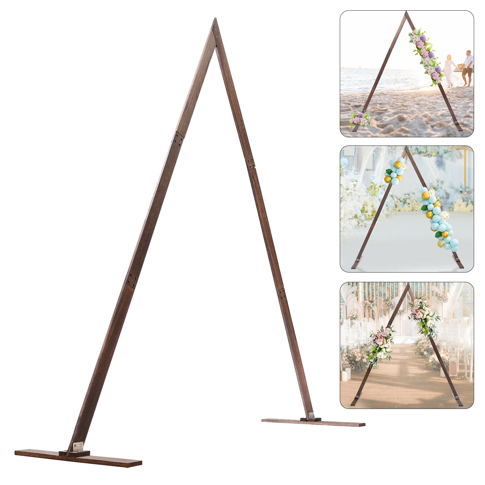 Miumaeov Wooden Wedding Arch, Retro Wedding Backdrop Stand for Wedding ...