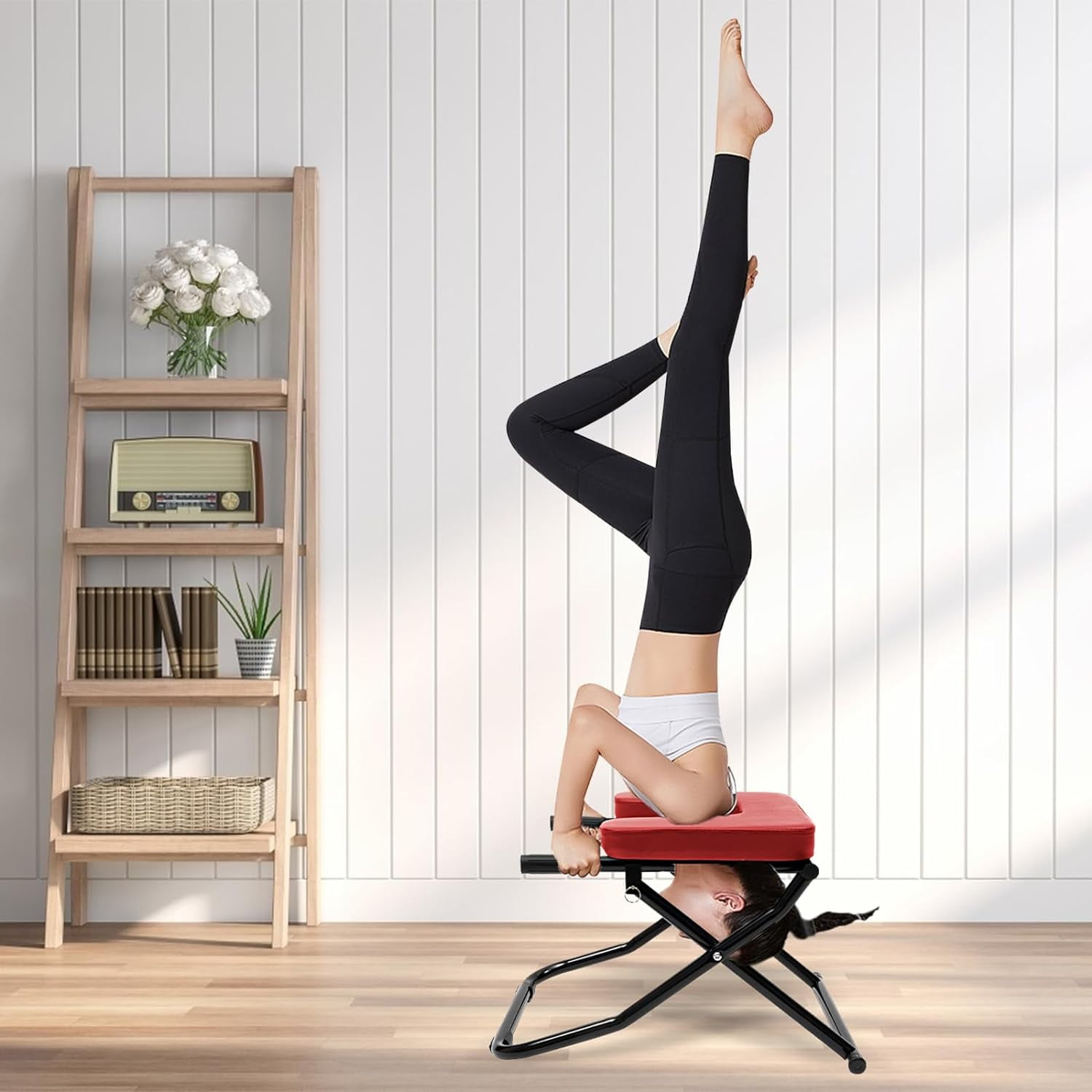 Miumaeov Yoga Headstand Bench Yoga Inversion Chair Yoga Asana Practice ...