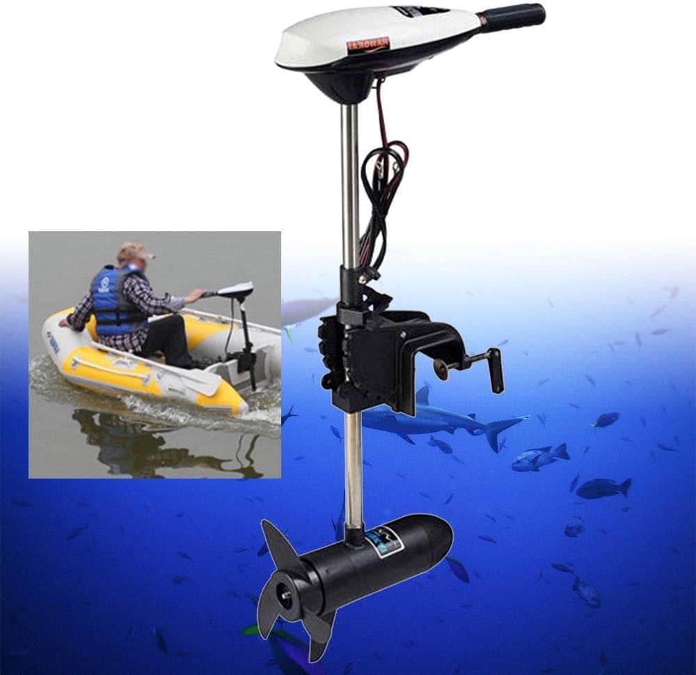 Miumaov 660W Electric Trolling Outboard Motor, 65 LBS Heavy Duty ...