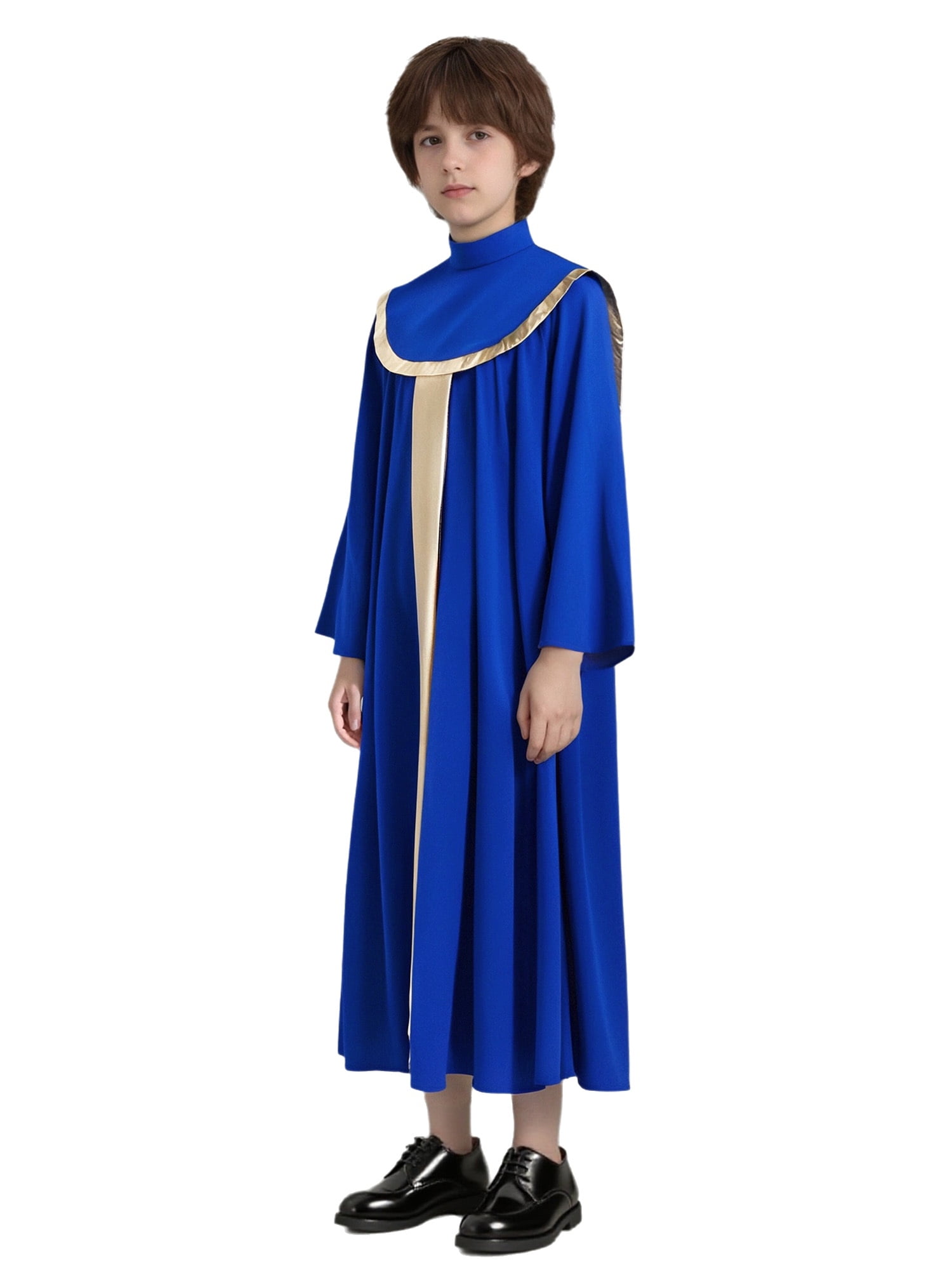 Miutii Kids Boys Girls Metallic Choir Robe Preschool Graduation Gown ...