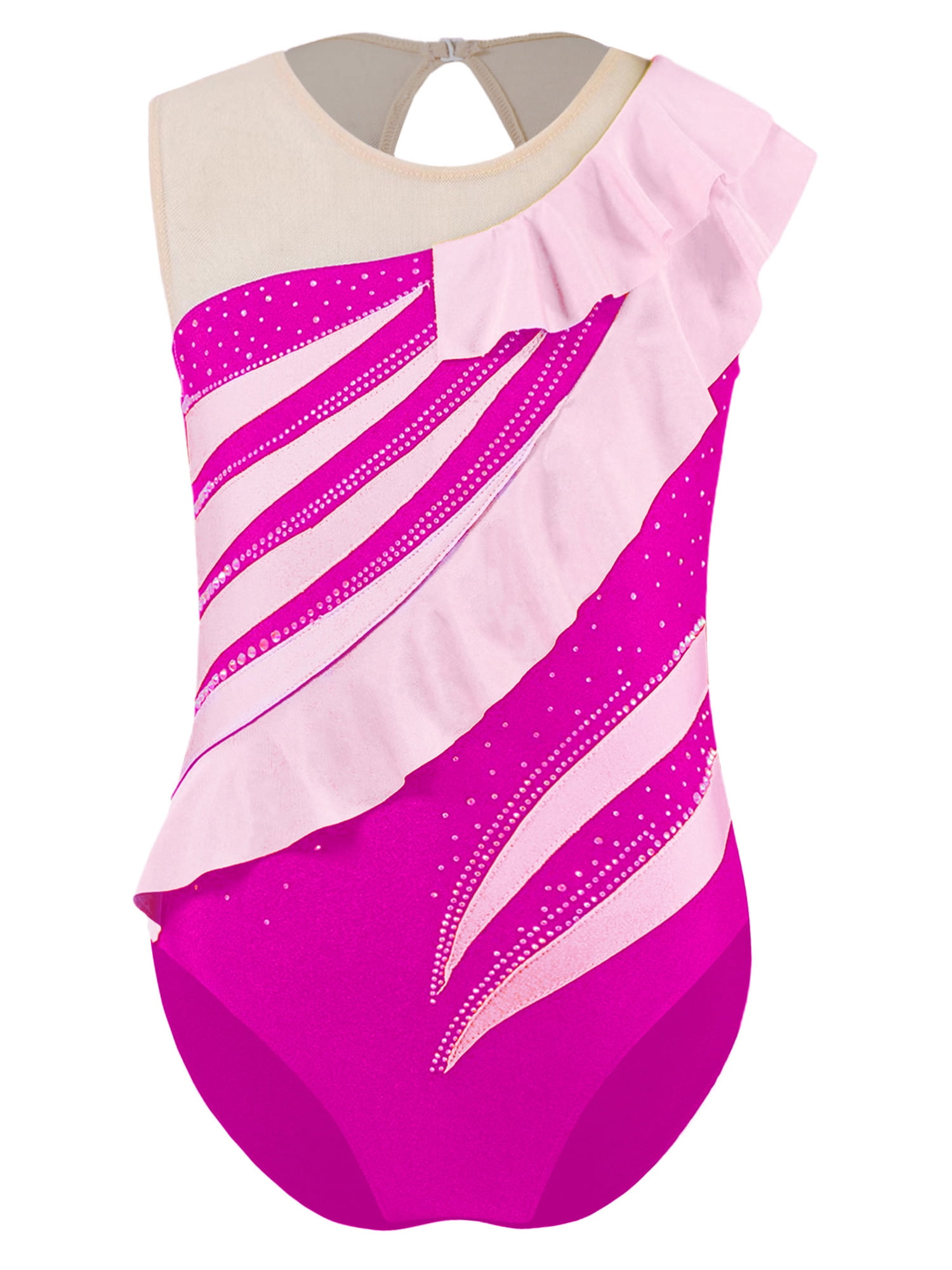 Miutii Kids Girls Dance Leotards Gymnastics Bodysuit One Piece Practice ...