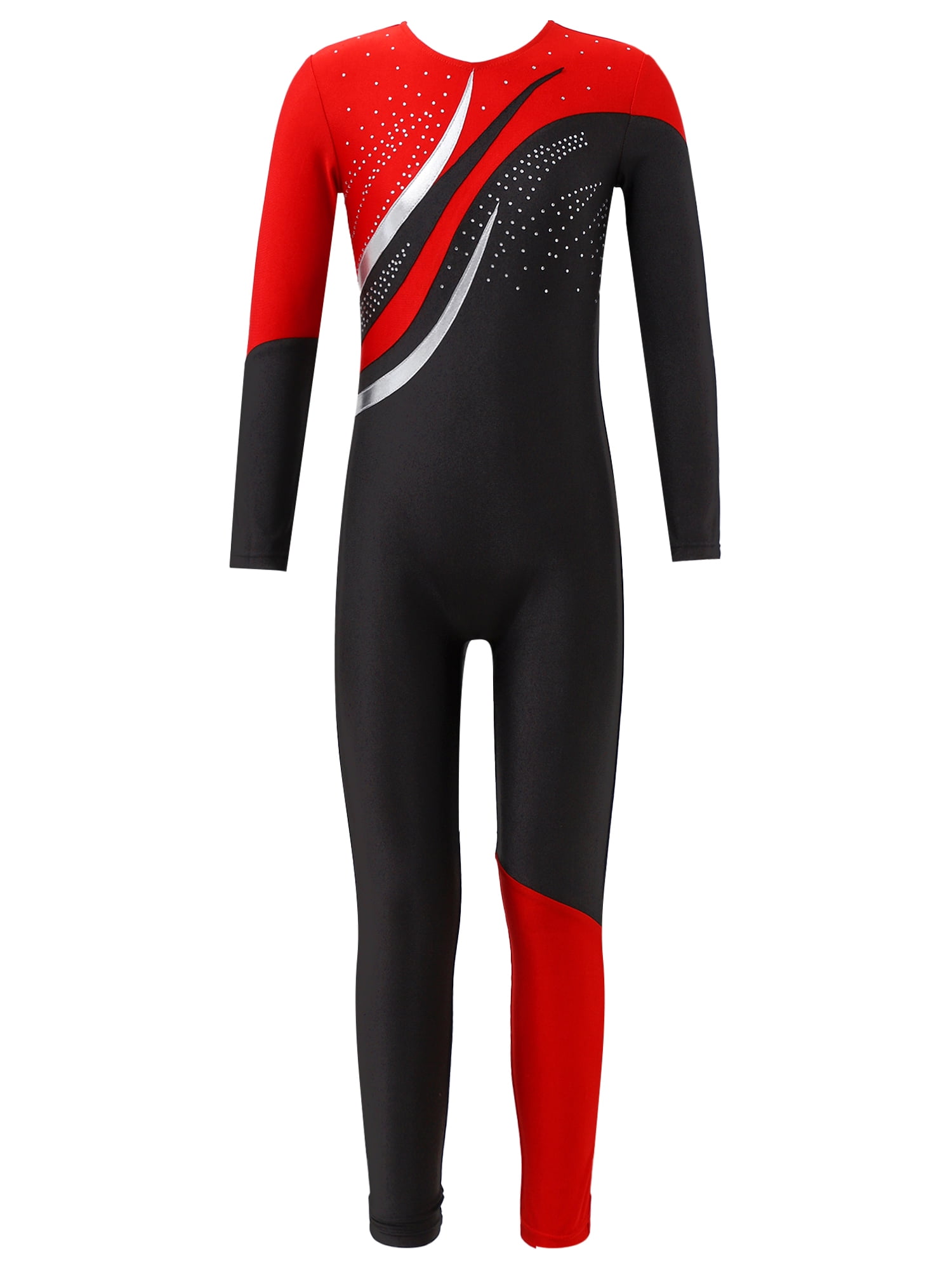 Miutii Kids Girls Long Sleeve Full Body Gymnastics Ballet Dance Leotard ...