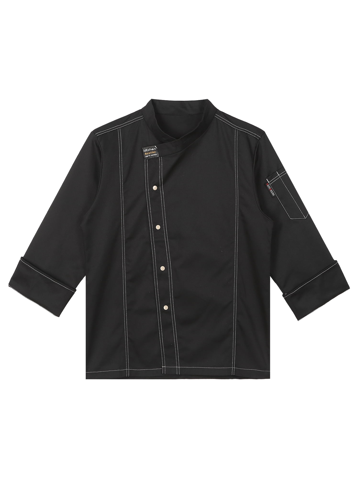 Miutii Mens Womens Unisex Kitchen Work Uniform Short&Long Chef Coat ...