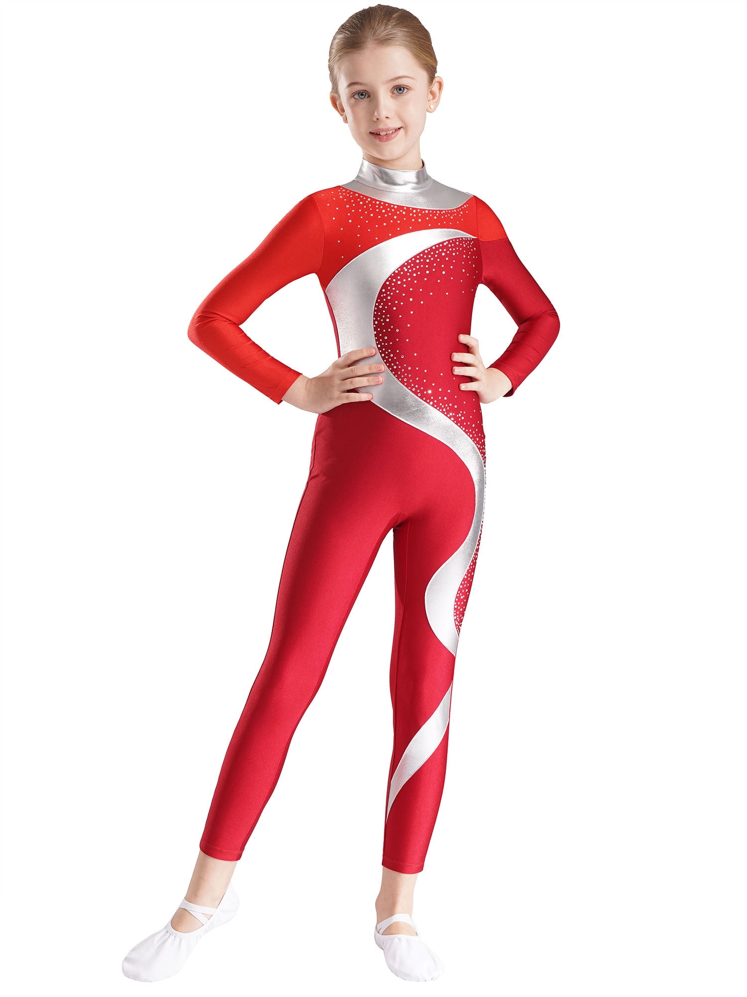 Miutii Toddler Girls Ballet Leotard Gymnastic Bodysuit Full Body Dance ...