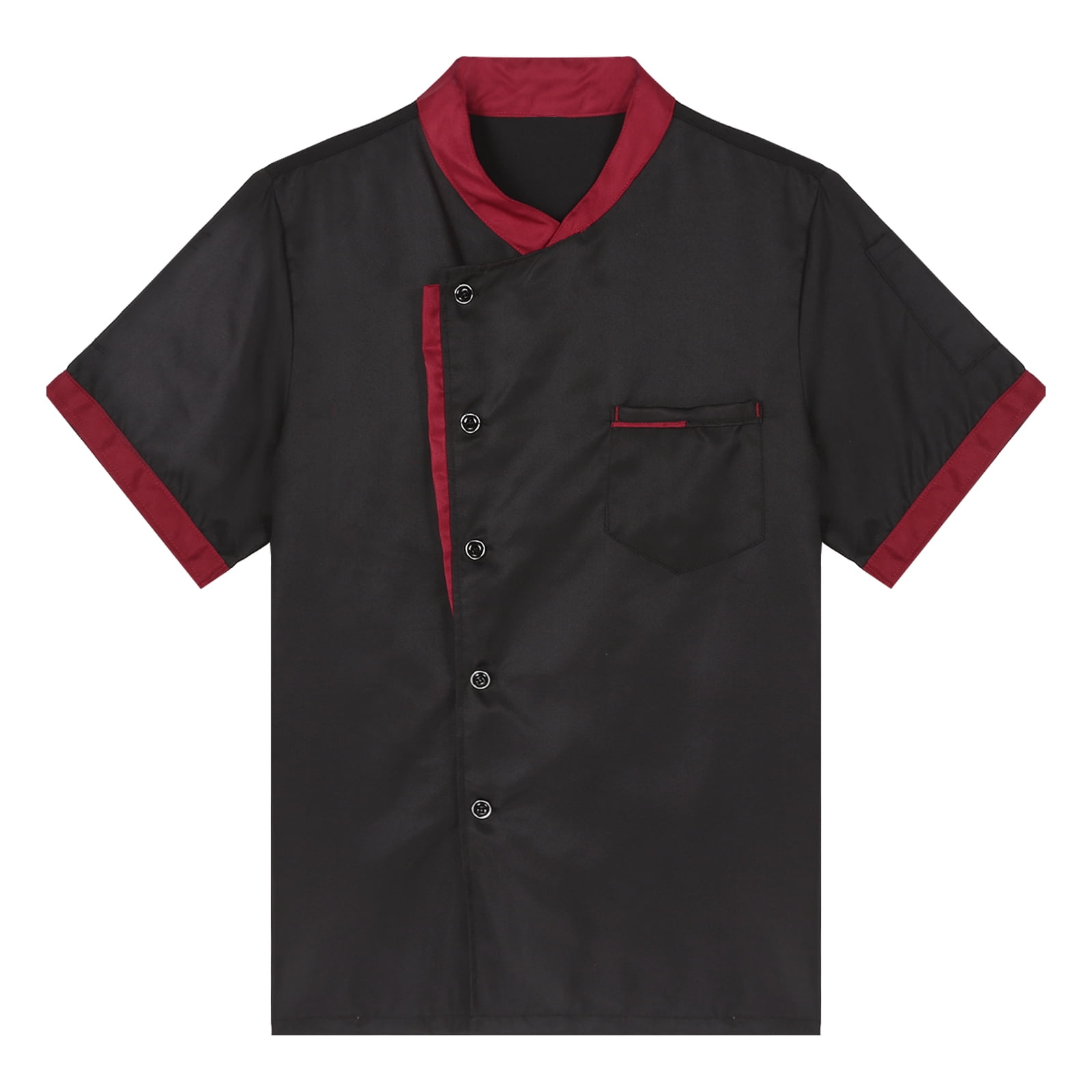 Miutii Unisex Men Women Short Sleeve Kitchen Work Uniform Restaurant ...