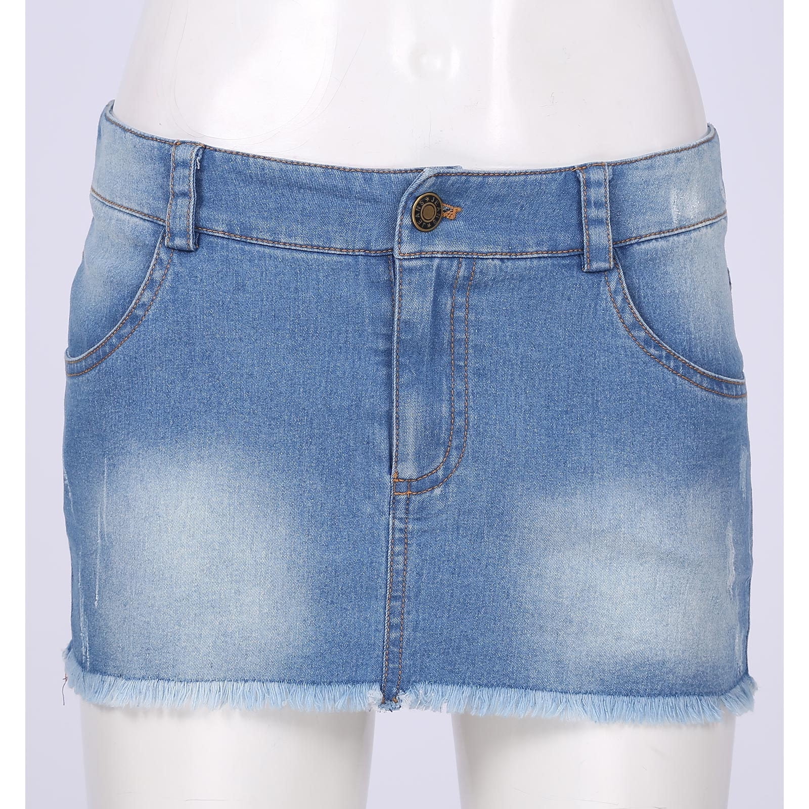 Miutii Women's Y2K Low Rise Denim Skirt Vintage Mini Jean Pencil Skirt ...