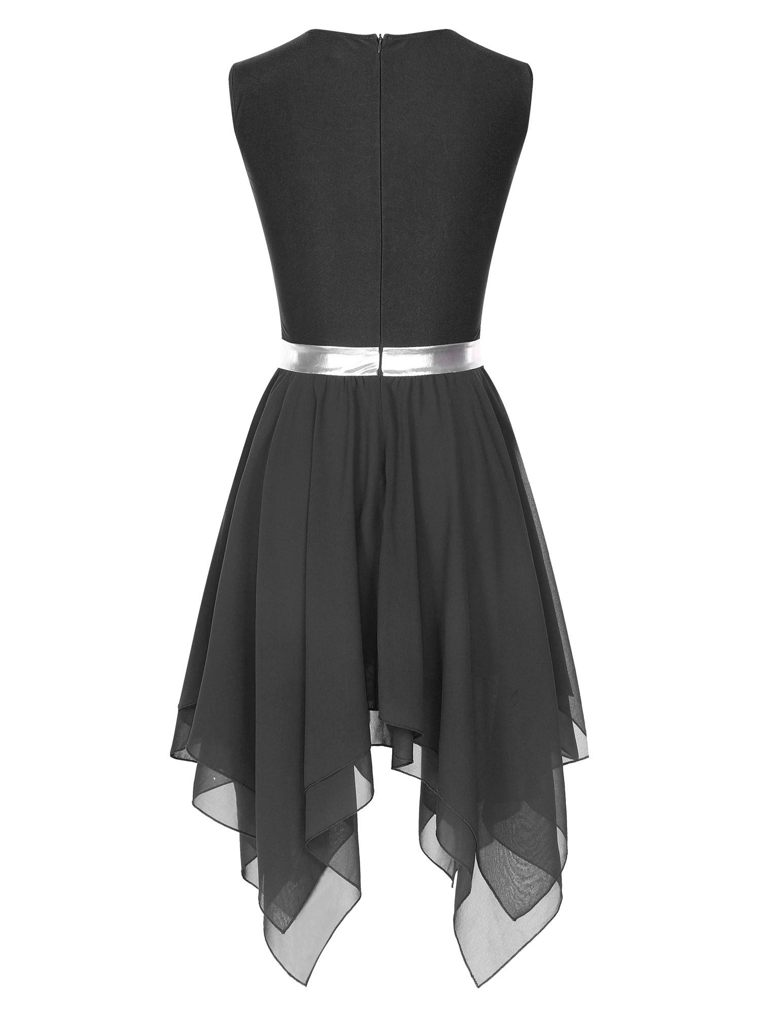 Miutii Womens Sleeveless Worship Dance Dress Praise Dance Overlay ...