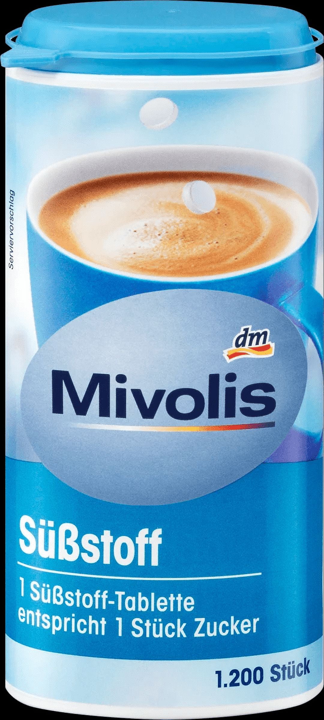 Mivolis Sweetener Tablets, Gluten and Colour-Free, Vegan 1.200 St., 72 ...