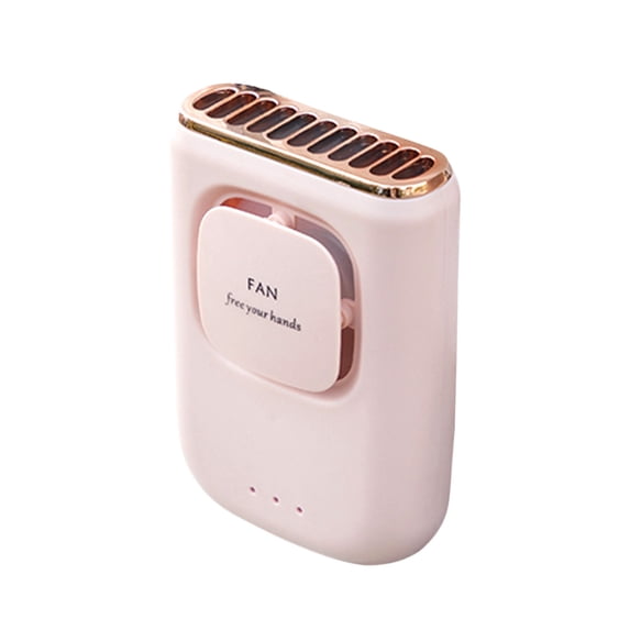Miwamany Bladeless Neck Hanging Fan with LED Display,USB Rechargeable ...