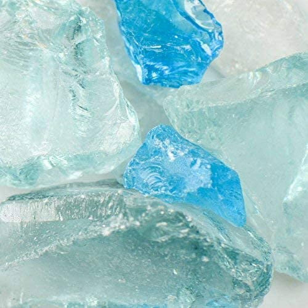 Mix) Blue Landscape Glass Glass – Fireplace Glass, Landscaping Glass ...