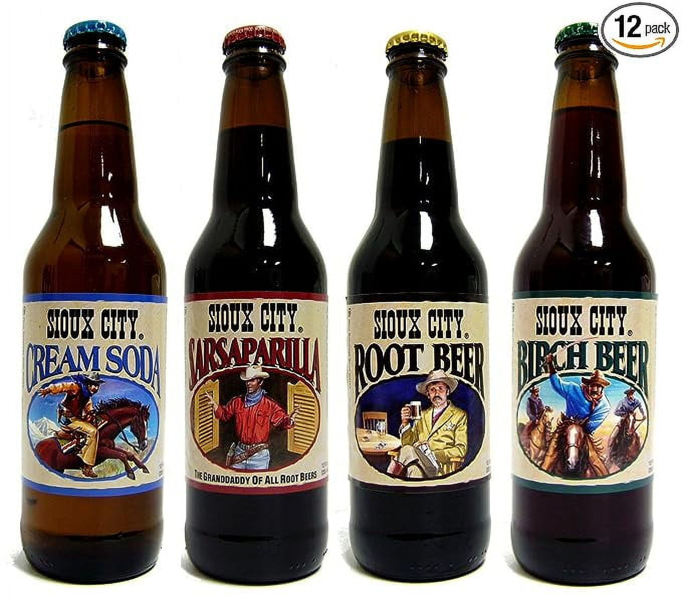 (Mix Case) Sioux City Soda Variety -Mix of 4 Flavors (12 Pack ...