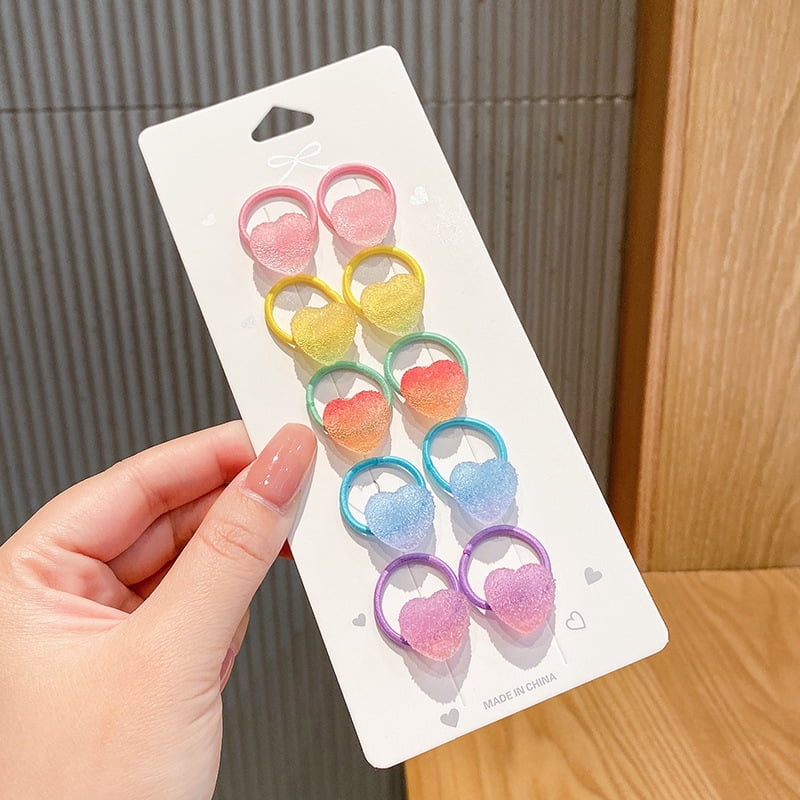 Mix Colors GElastic Hair Ties Soft Rubber Bands Hair Bands Holders ...
