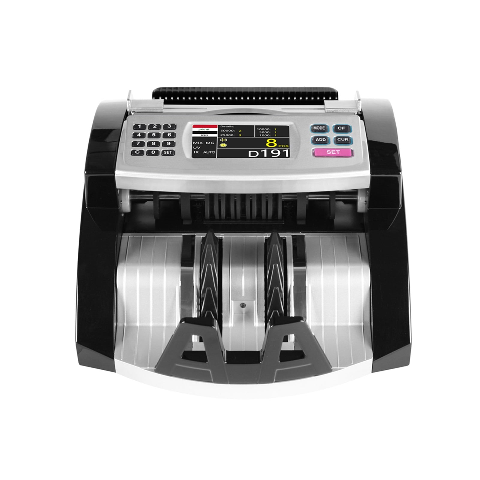 Mix Counting Machine For IRAQ Market IQD Money Detector TFT LCD Display ...