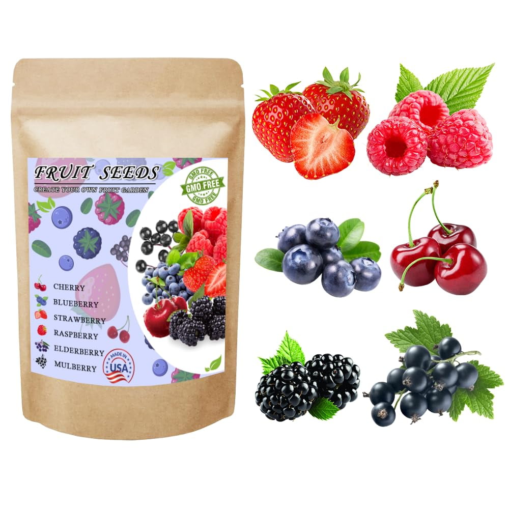 Mix Fruit Seeds 1100+ Berry Seeds AFN1for Planting Strawberry Raspberry ...
