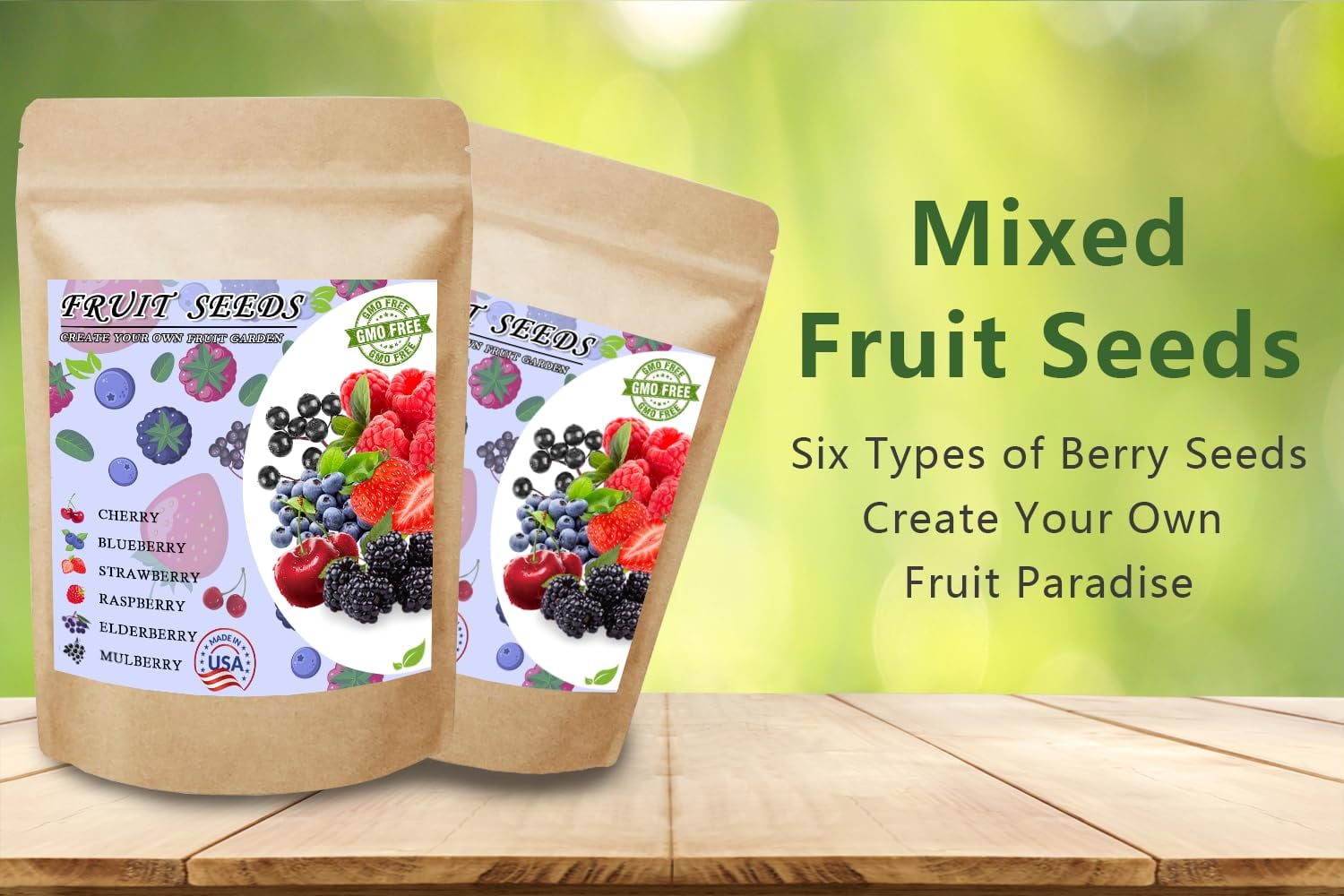 Mix Fruit Seeds AJH3 1100+ Berry Seeds for Planting Strawberry ...