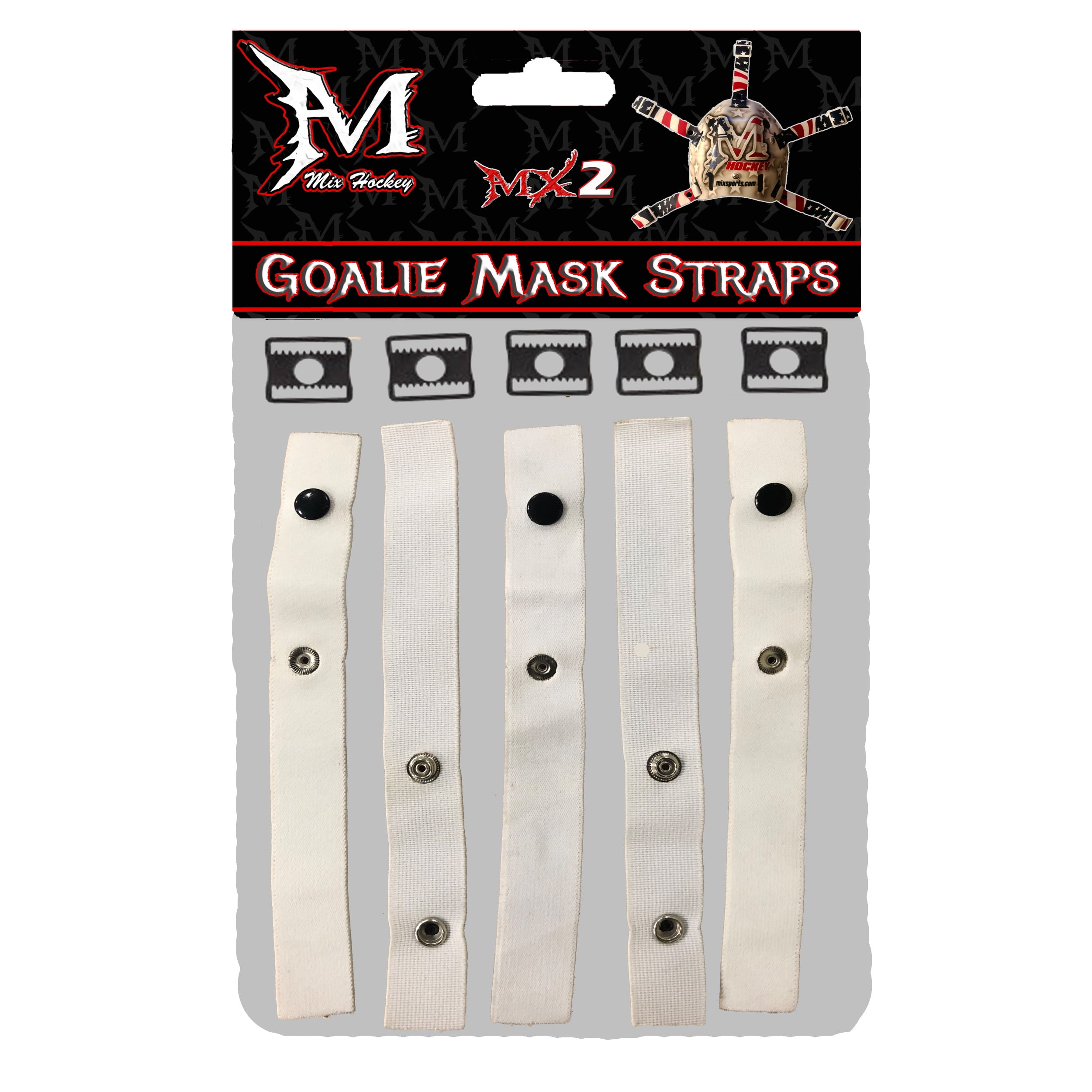 Mix MX2 Goalie Mask Straps - Walmart.com