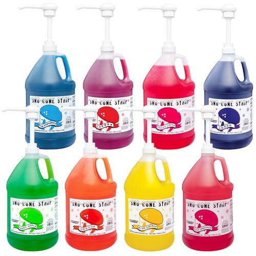 Mix & Match Sno-Cone Syrup with Pumps (Four Gallons) - Walmart.com
