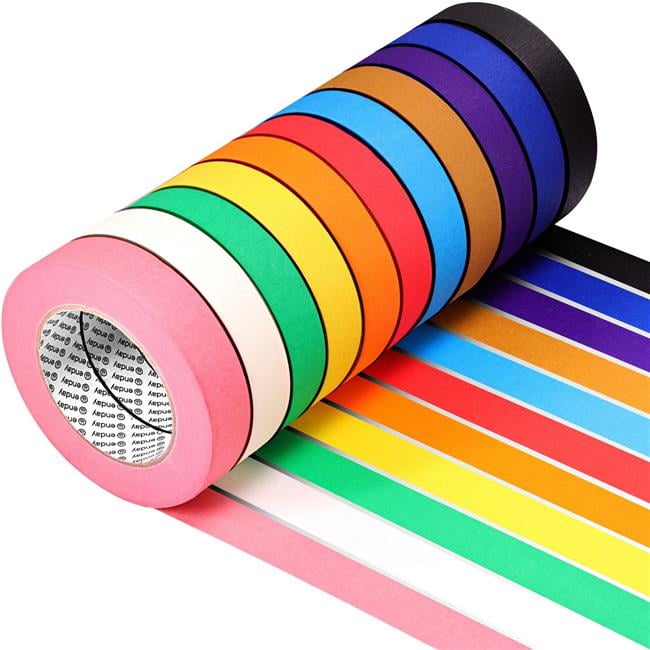 Mix N More EDY81366 1 in. x 60 Yards Enday Colored Masking Tape, Blue ...