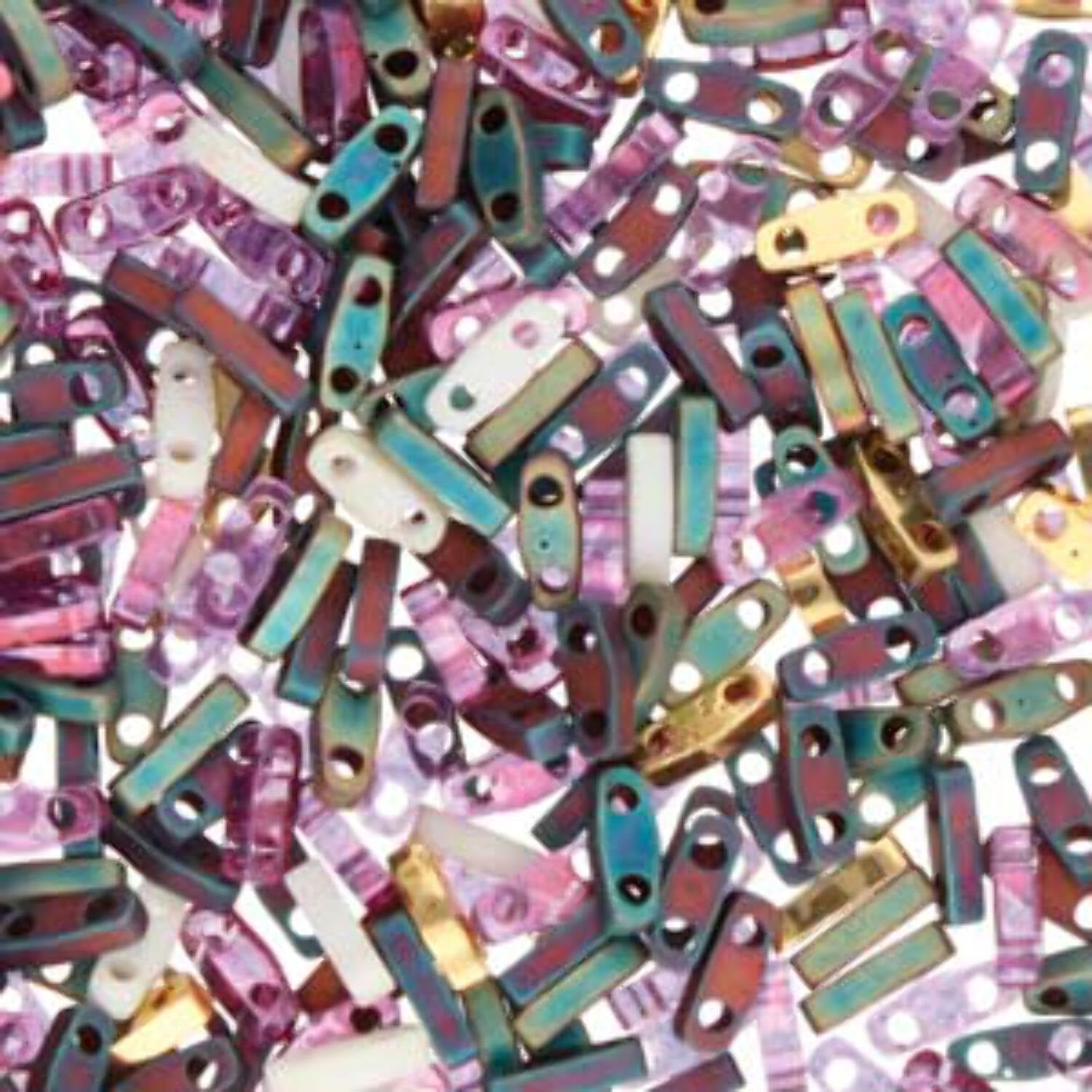 Mix Shrinking Violets Miyuki Tila Seed Beads - Quarter Cut QTL-MIX210 ...
