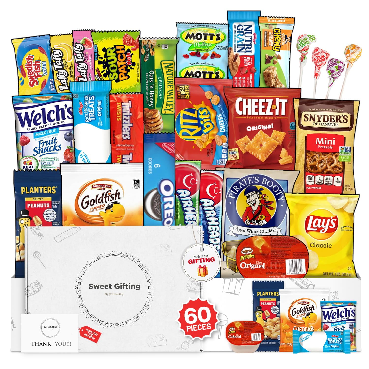 Mix Snacks Variety Pack for Adults 60 Count. Chips, Cookies and Candy ...