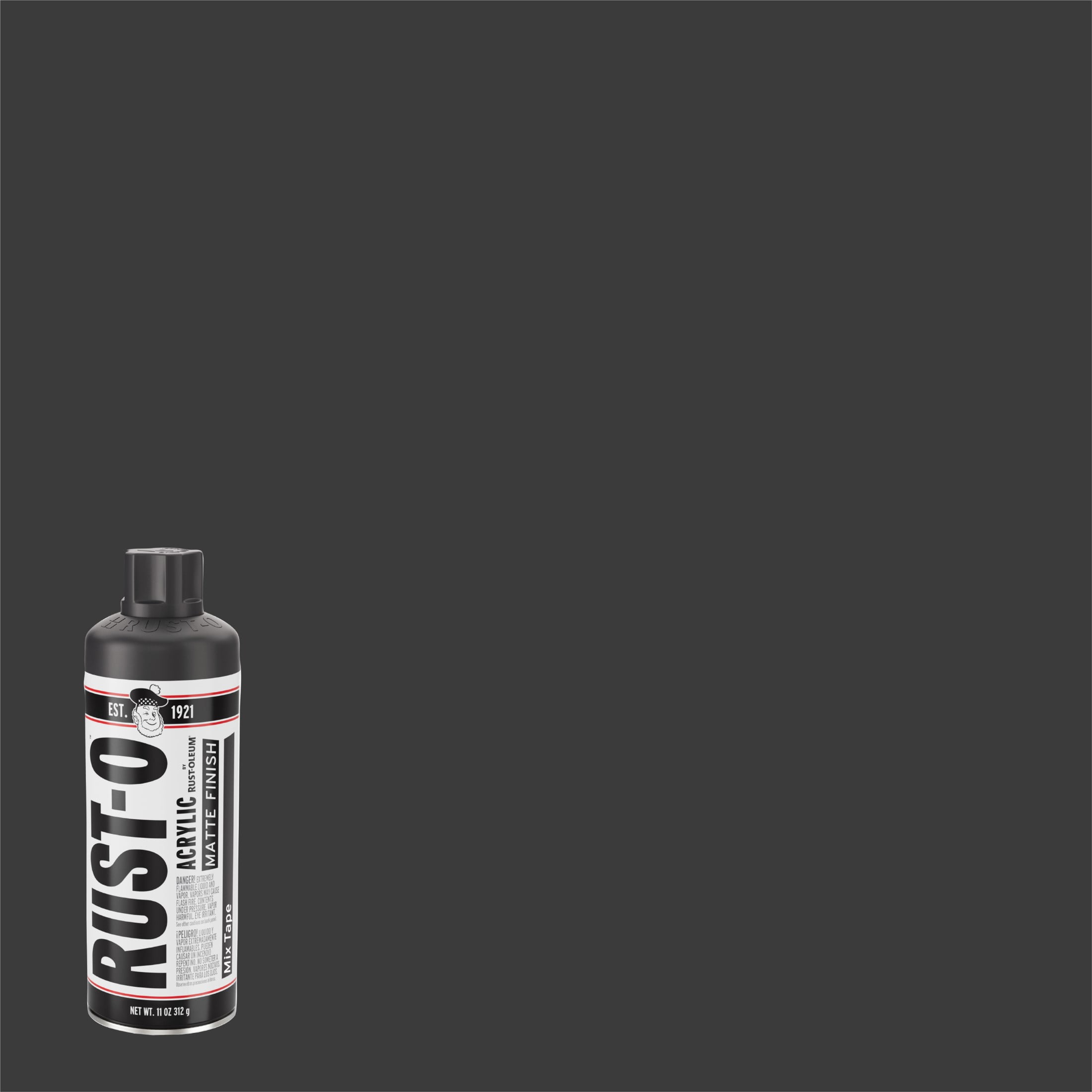 6 Pack, Mix Tape, Rust-Oleum Rust-O Acrylic Matte Spray Paint-392227 ...