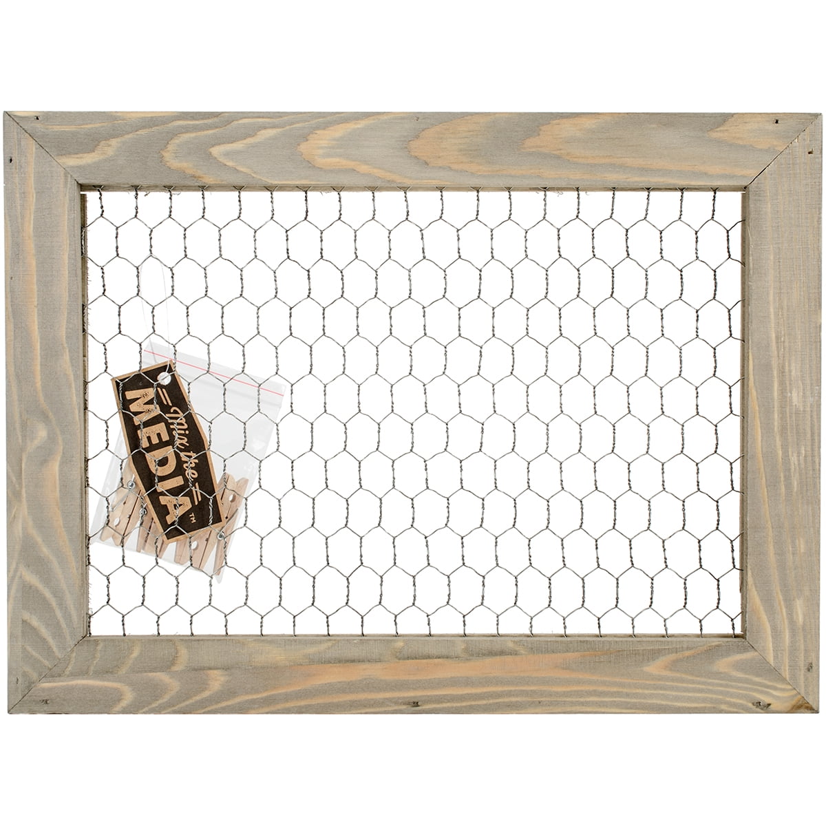 Jillibean Soup Mix The Media Wood Framed Chicken Wire-11""X15""X1.5 ...
