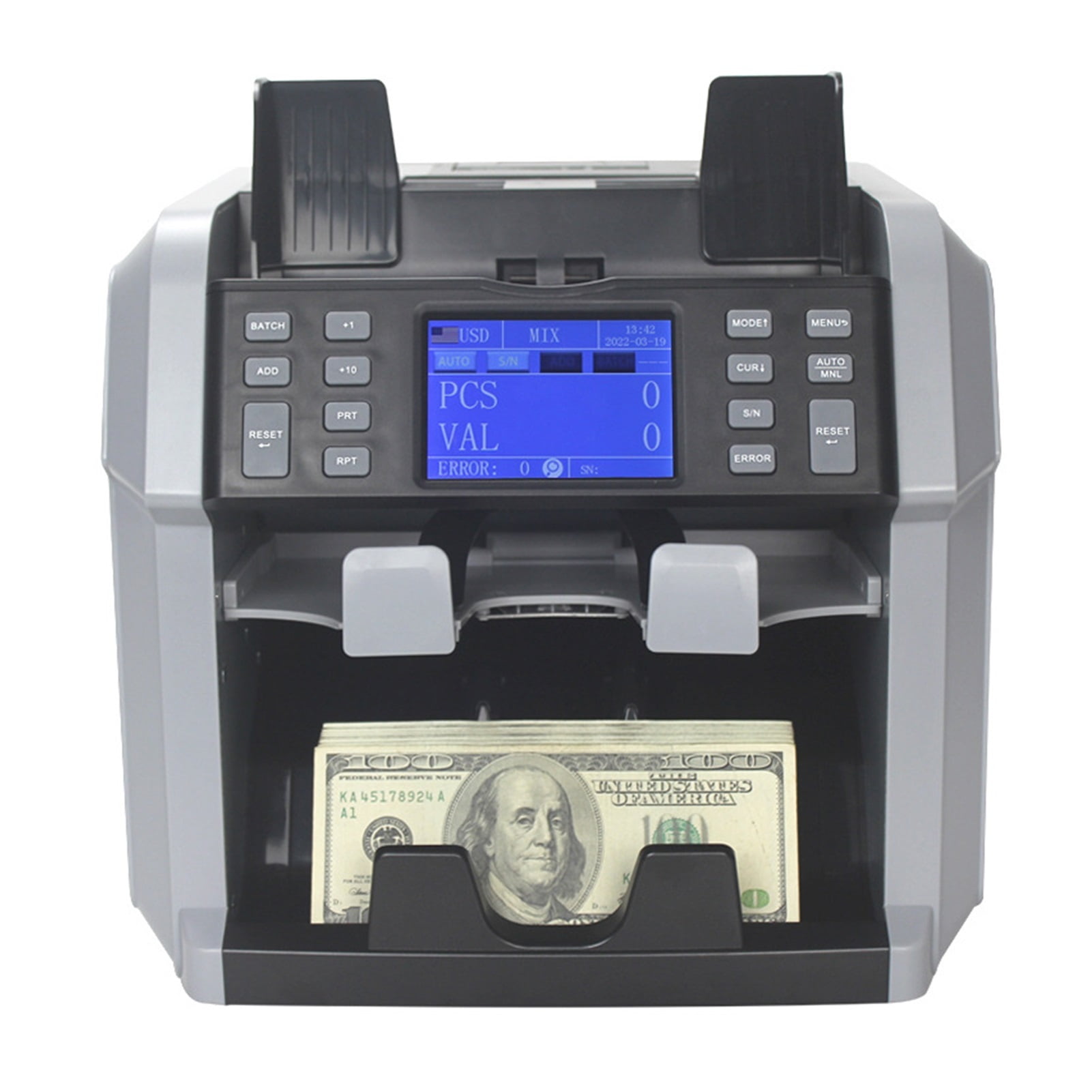 Mix Value Money Counter Machine Touch Screen Multi Currencies Banknote ...